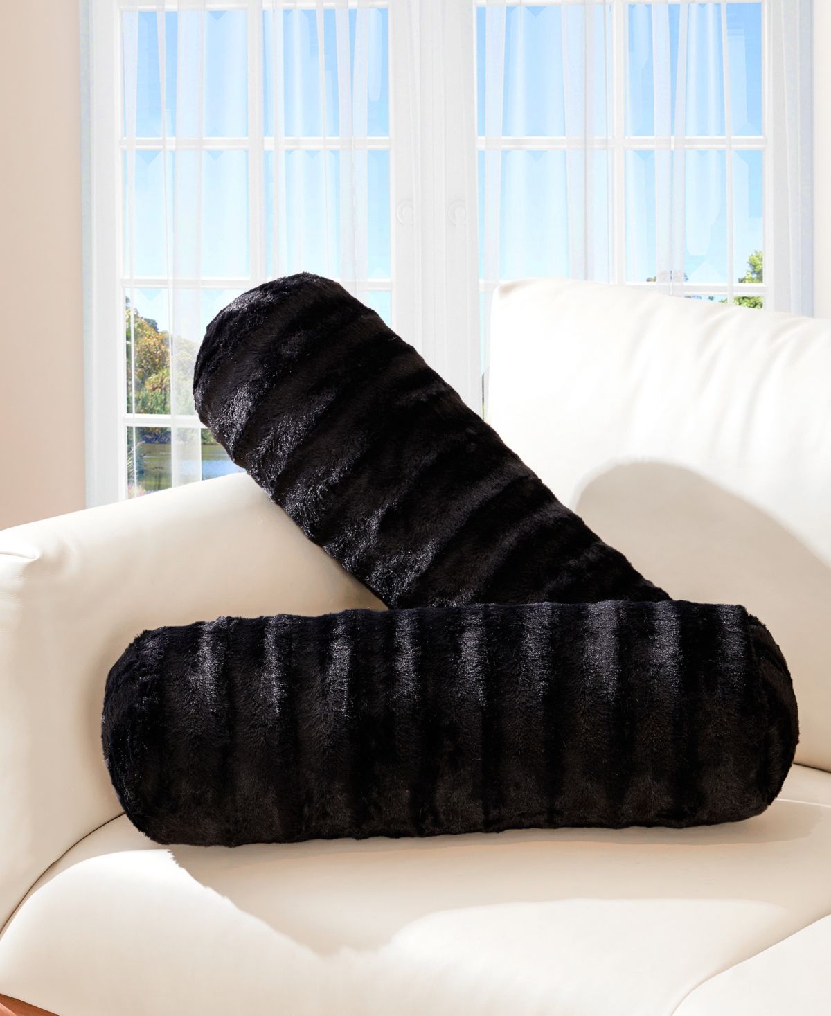 Click here for Cheer Collection Bolster Decorative Pillow Set  8... prices