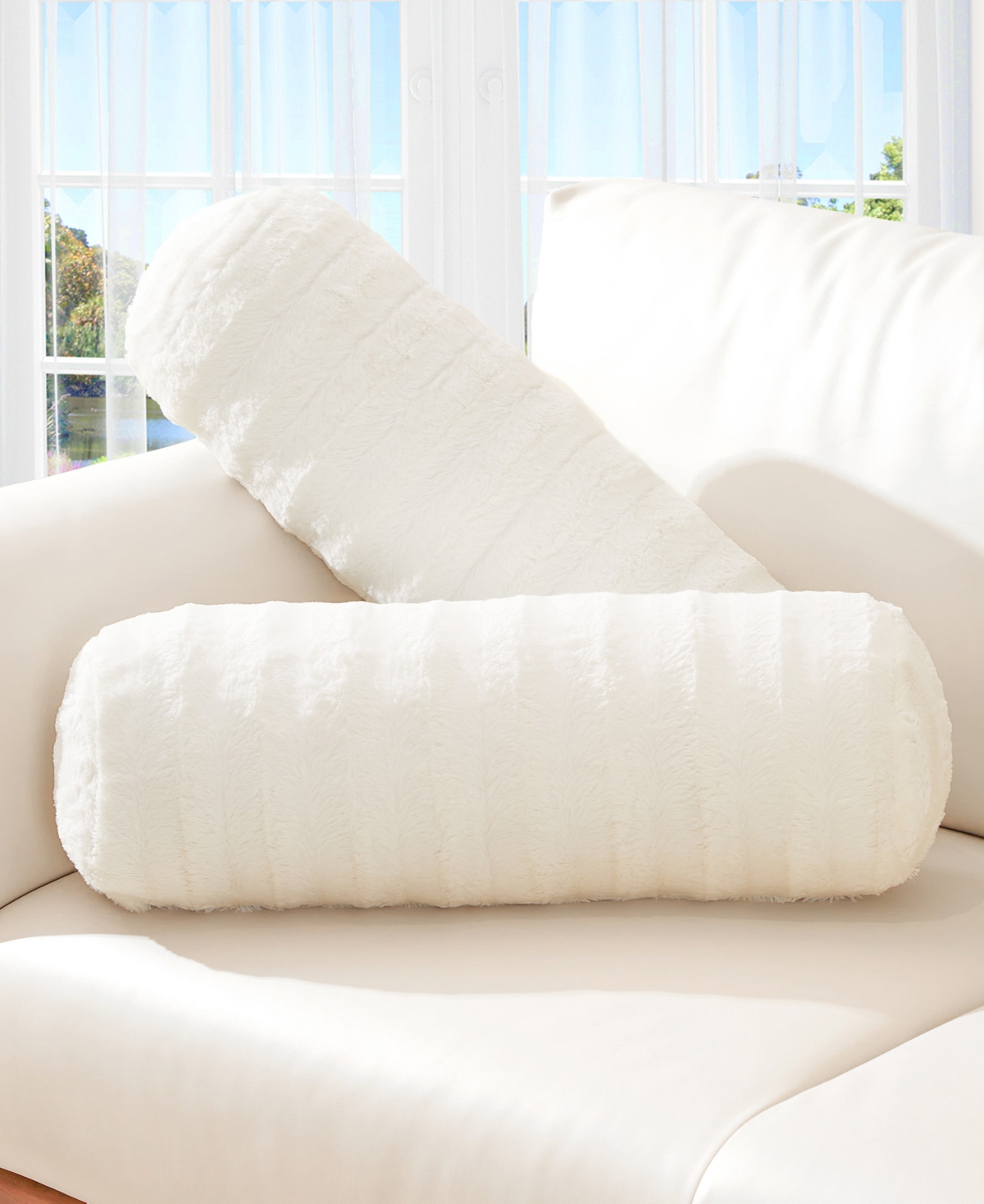 Click here for Cheer Collection Bolster Decorative Pillow Set  8... prices
