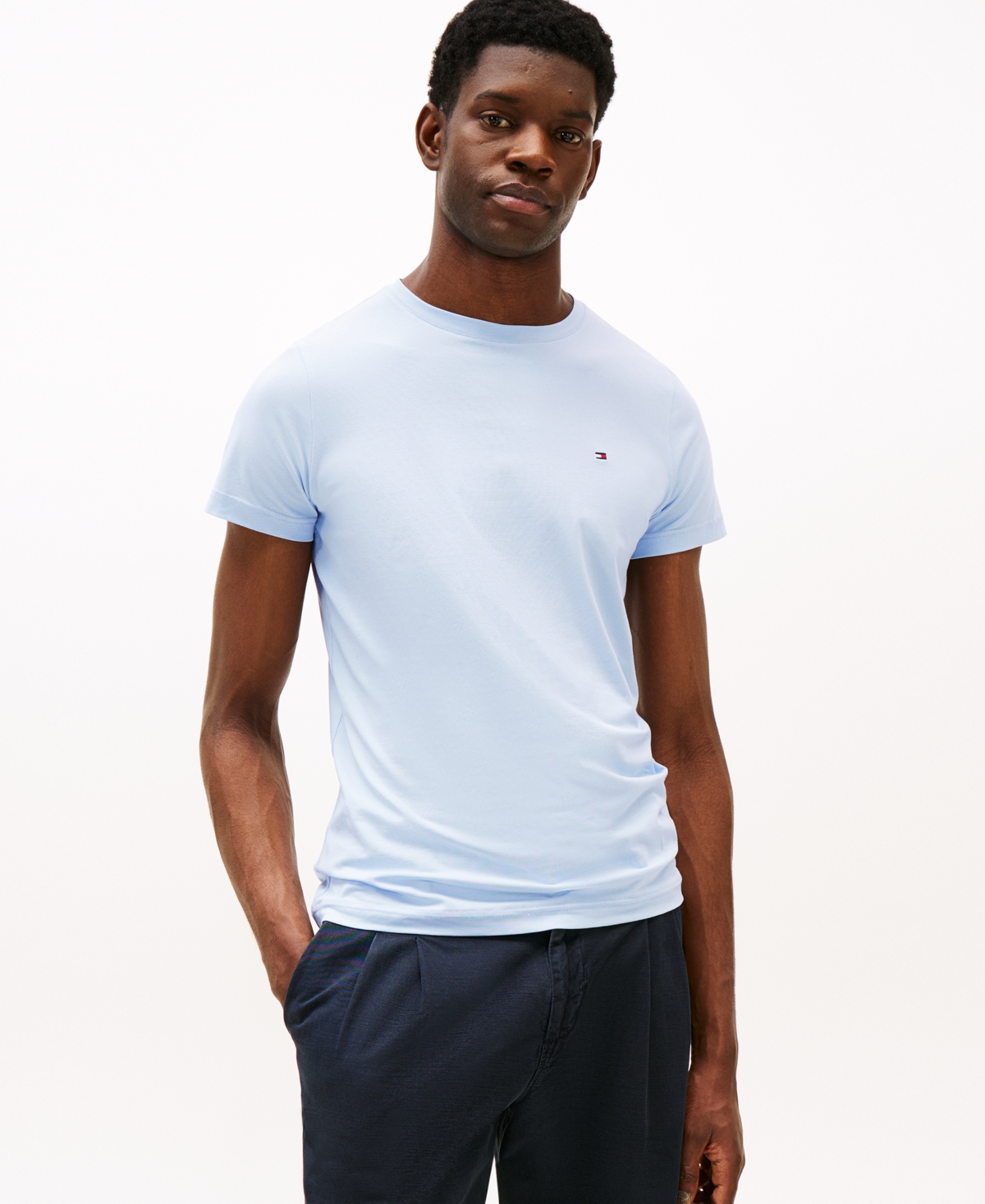 Click here for Tommy Hilfiger Mens Stretch Cotton Slim-Fit T-Shir... prices