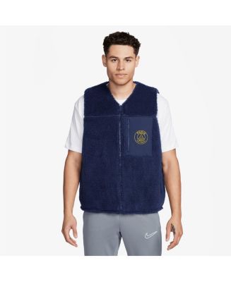 Nike Men's Navy Paris Saint-Germain Club+ Winterized Full-Zip Vest - Macy's