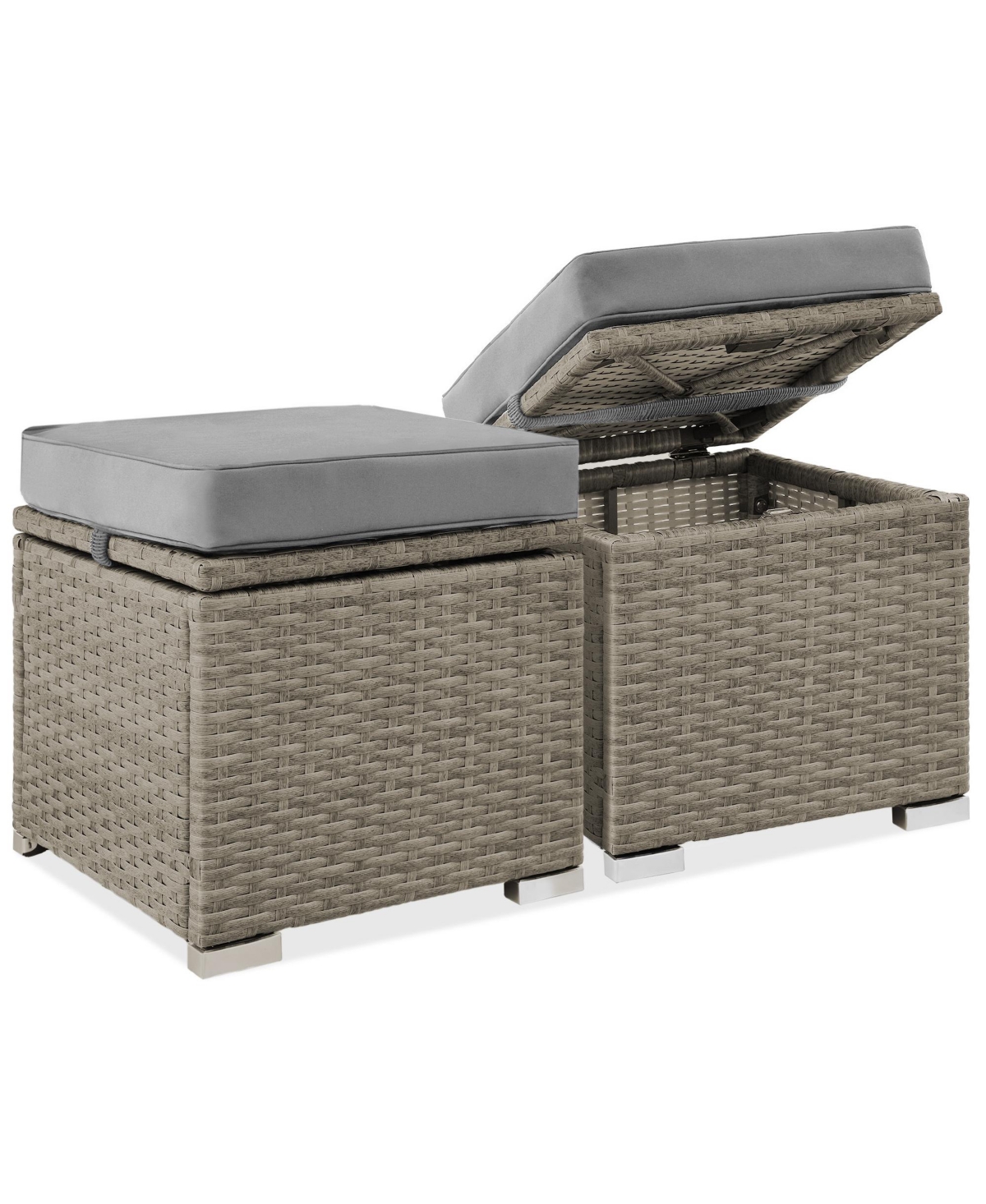 Click here for Best Choice Products Set of 2 Wicker Ottomans  Mul... prices