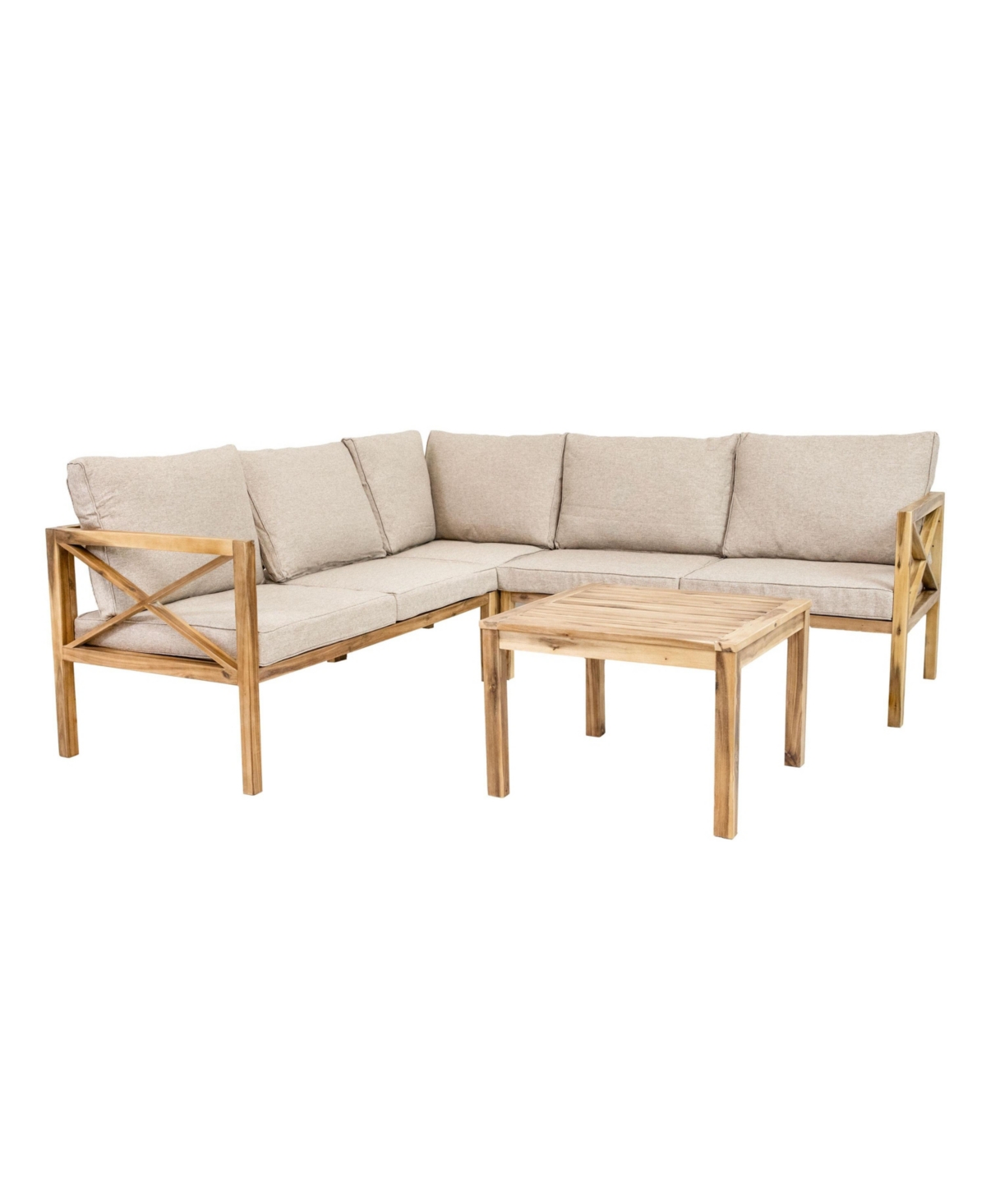 Click here for Edisto 2-Piece Patio Conversation Set - Light brow... prices