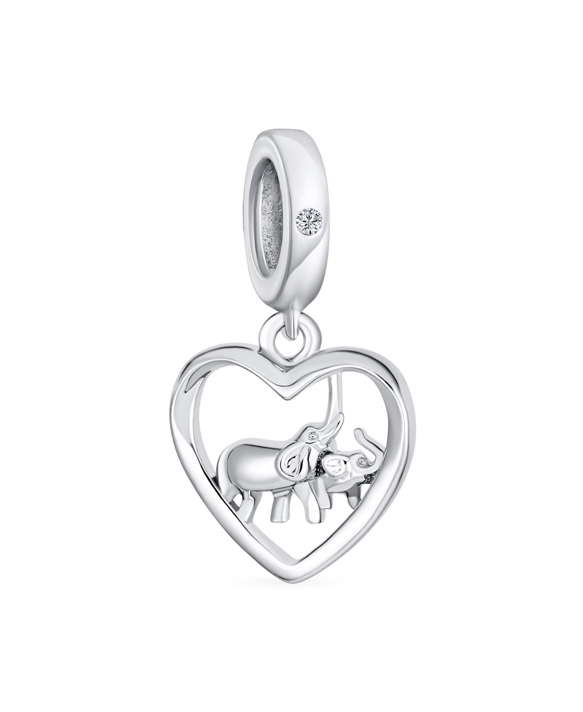 Click here for Bling Jewelry I Love You Heart Elephant Charm Bead... prices