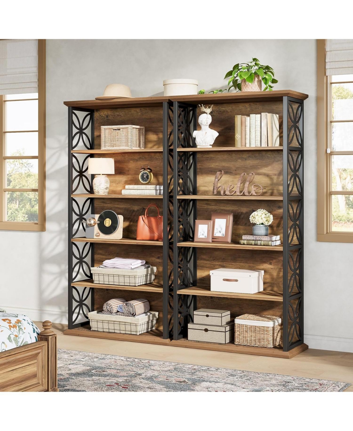 Click here for Tribesigns 6-Tier Tall Bookshelf Set of 2  71 Indu... prices