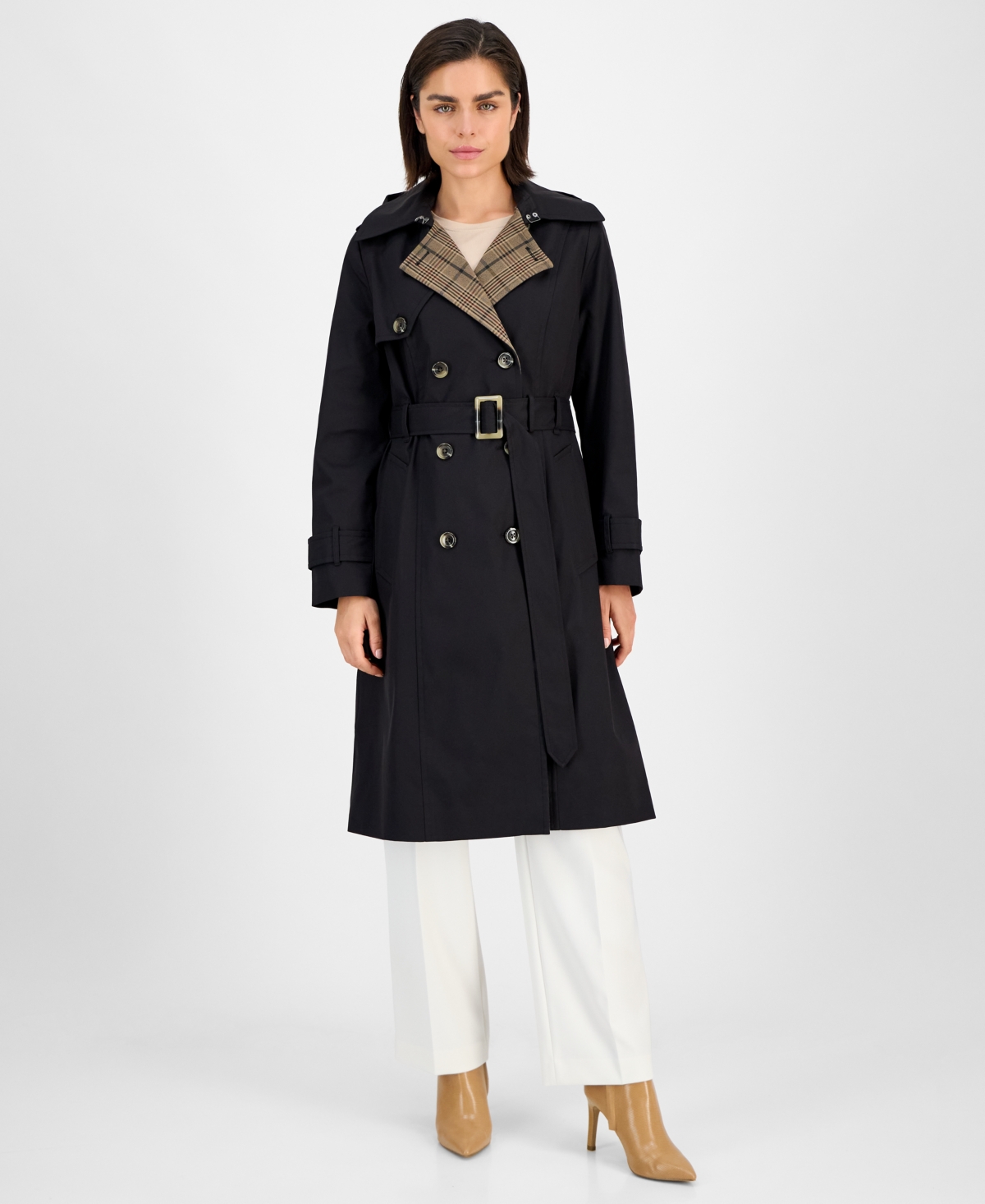 Click here for London Fog Womens Double-Breasted Belted Trench Co... prices