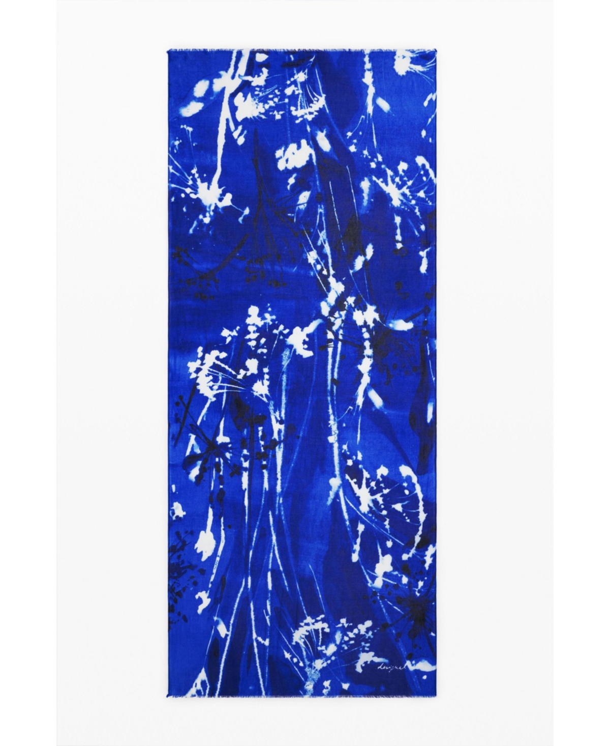 Click here for Desigual Womens Foulard drops - Royal blue prices