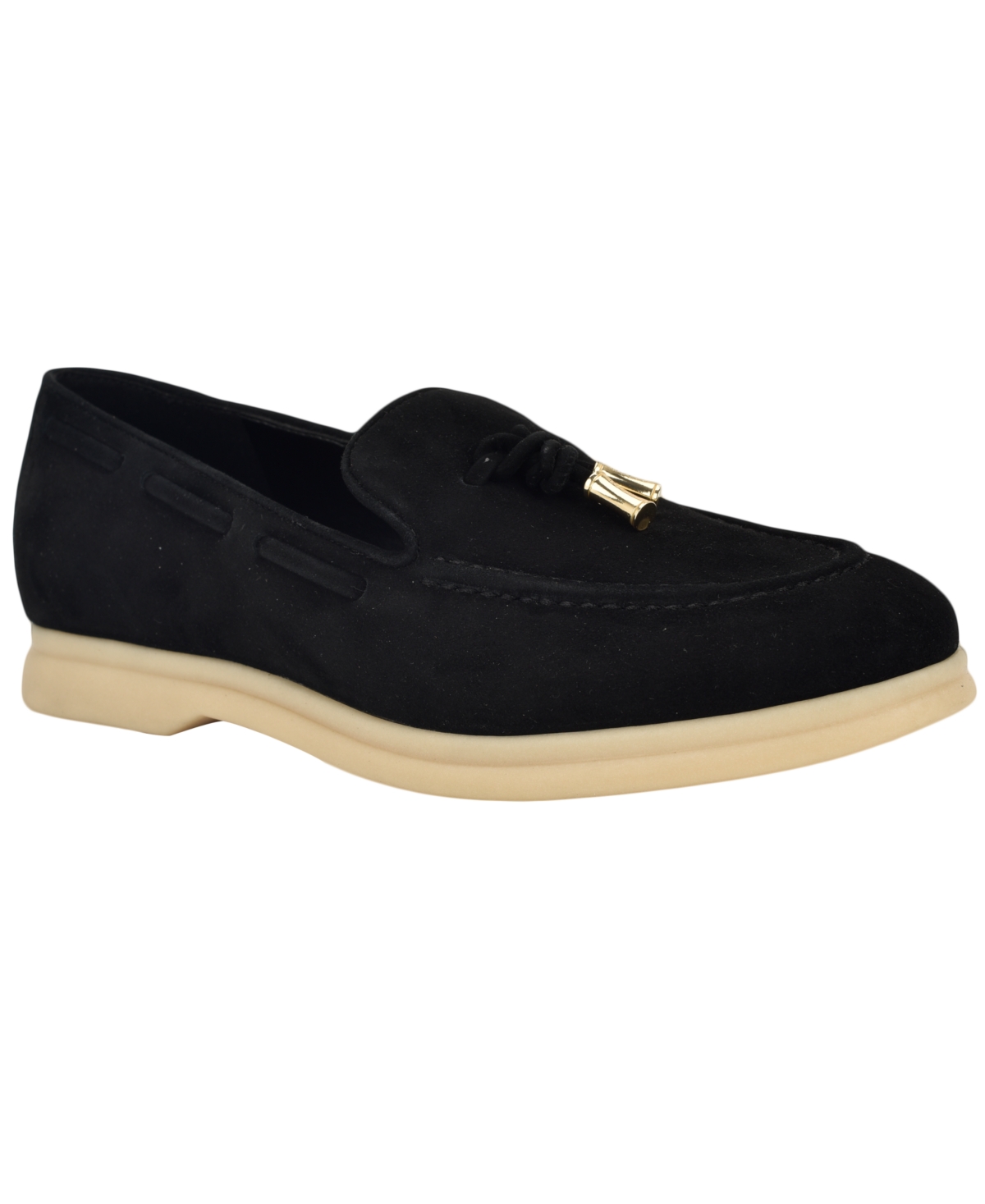 Click here for Guess Womens Aryana Interlaced Suede Slip-On Boat... prices