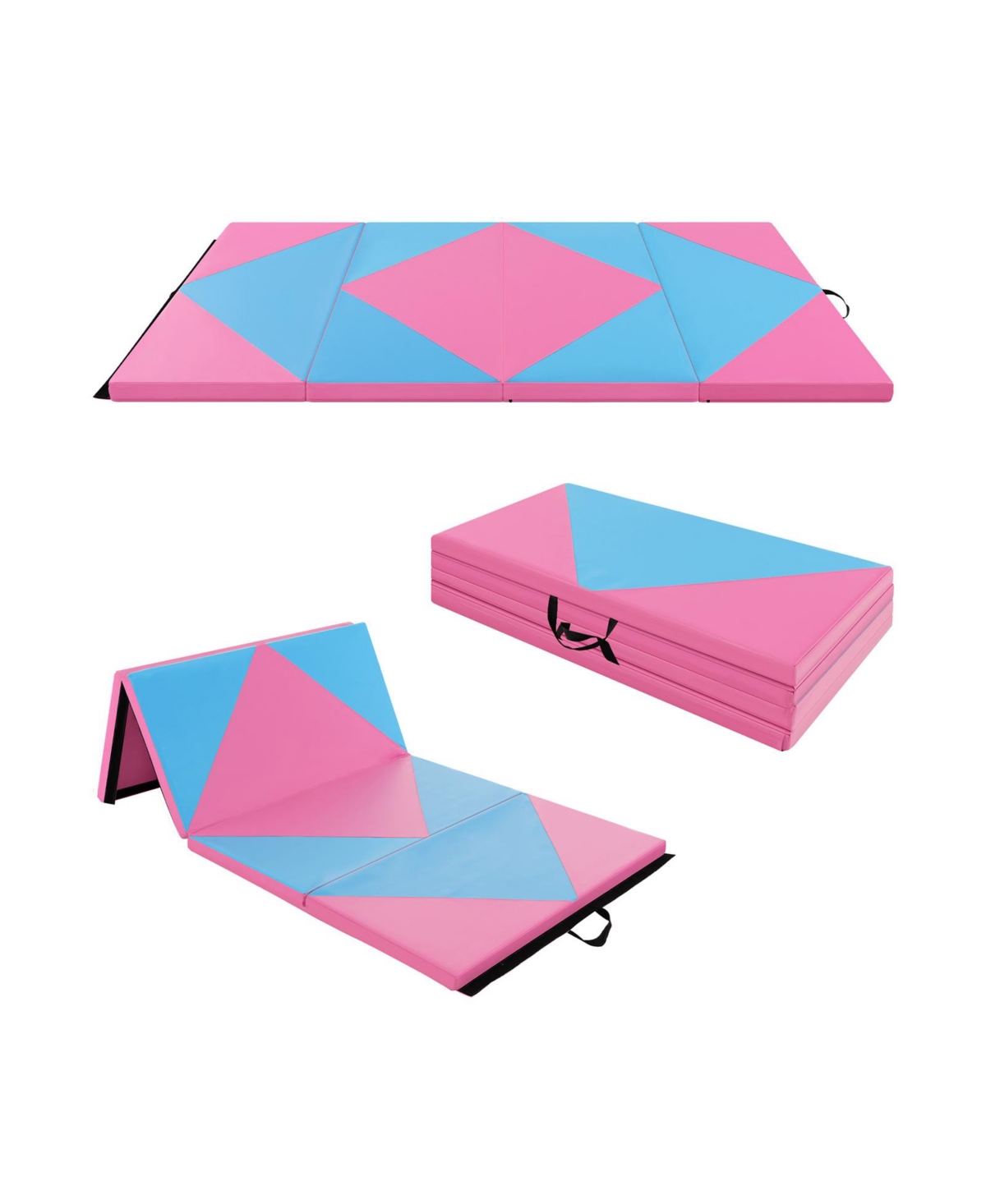 Click here for 8 Feet Pu Leather Folding Gymnastics Mat with Hook... prices