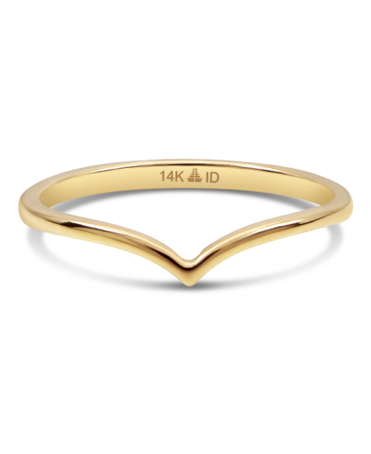 Click here for Devata Wishbone Ring in 14K Gold  Size 7  approx.... prices