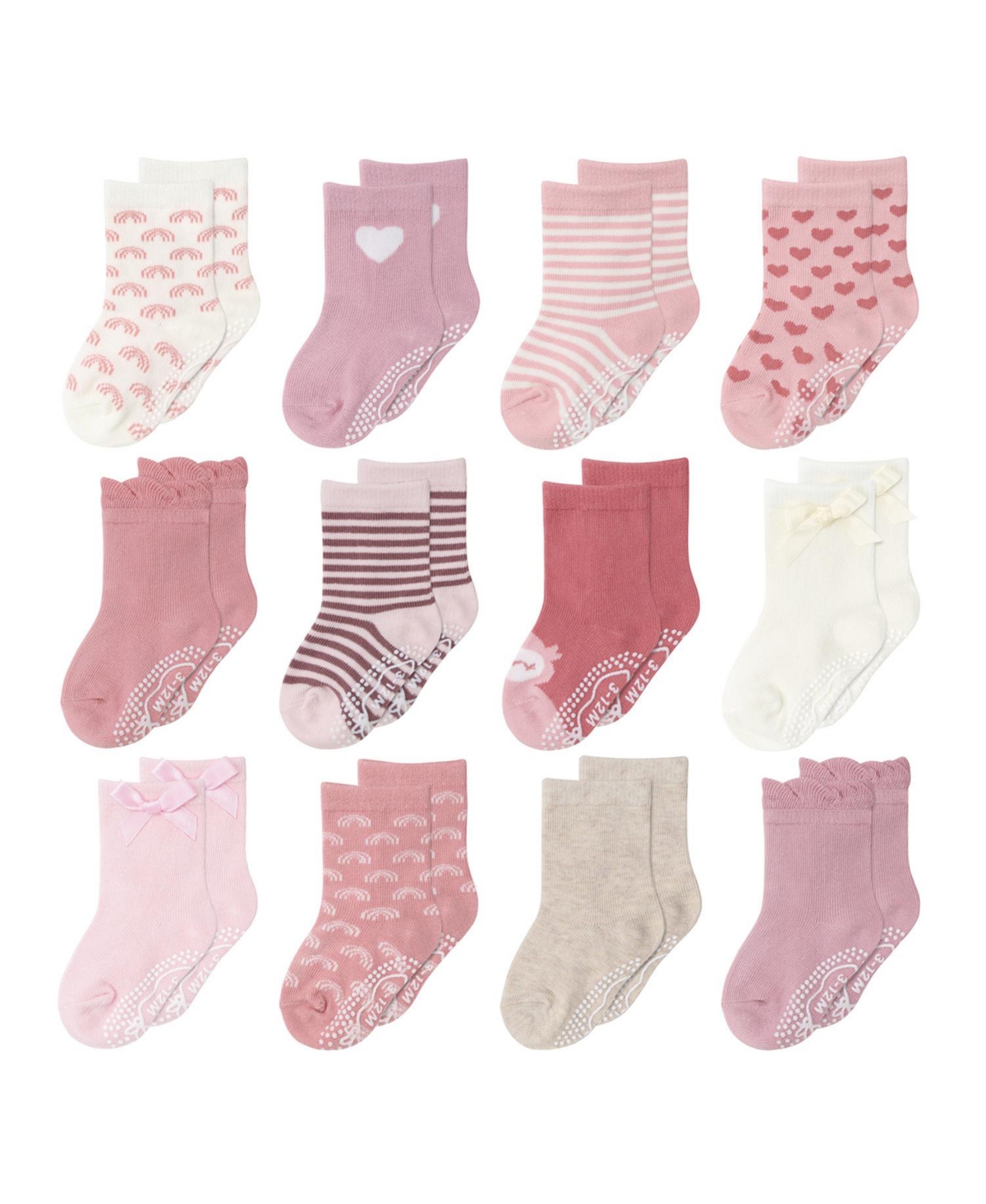 Click here for The Peanutshell Baby Girls 12pk Cotton Socks  Blus... prices