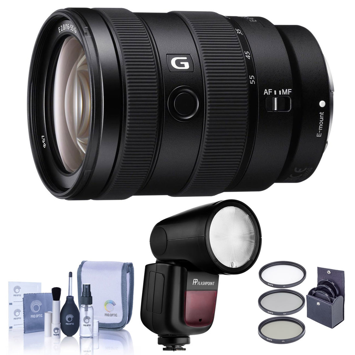 Click here for Sony E 16-55mm f/2.8 G Lens  Bundle with Flashpoin... prices
