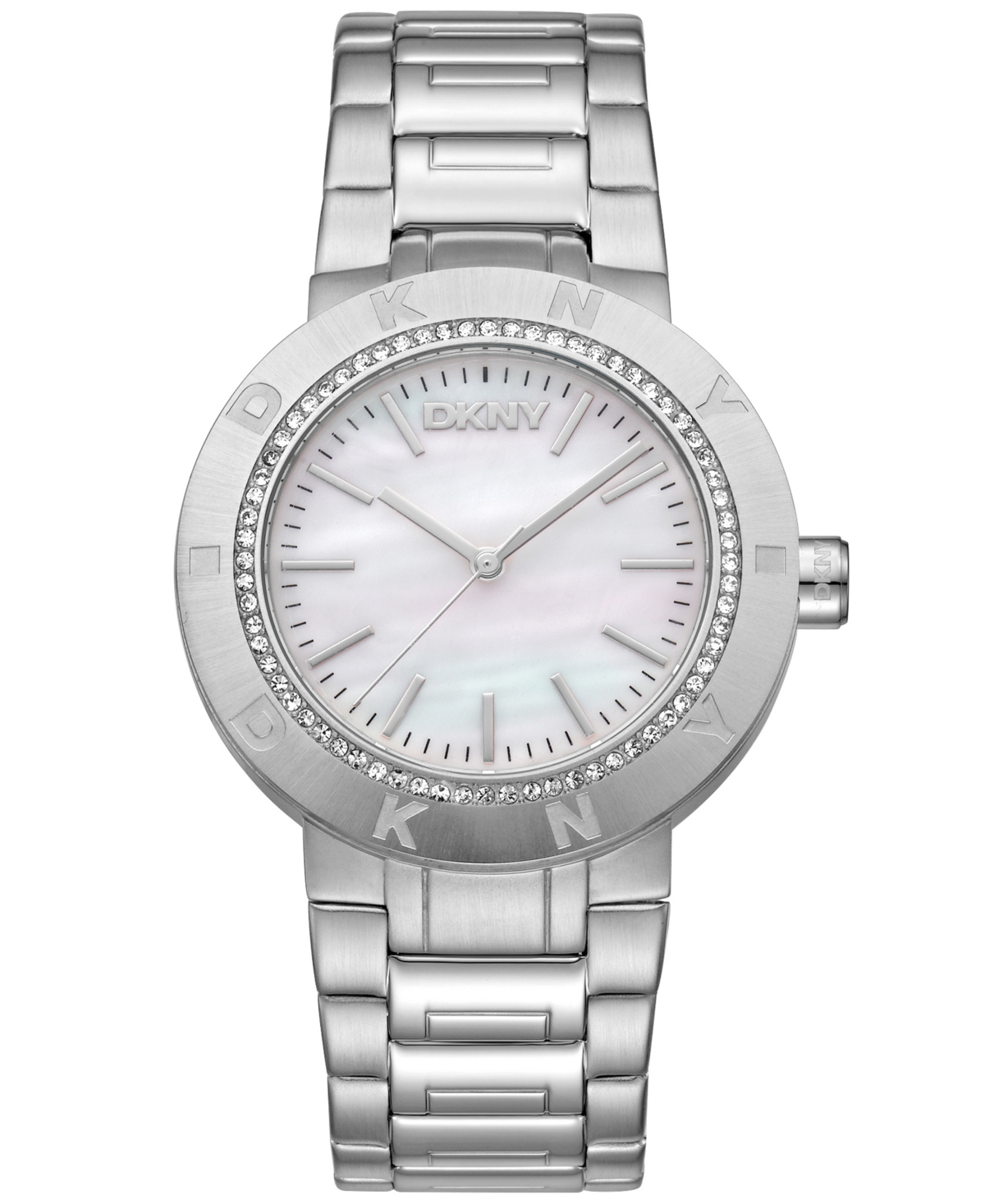 Click here for Dkny Womens Eastside Logo Stainless Steel Bracelet... prices