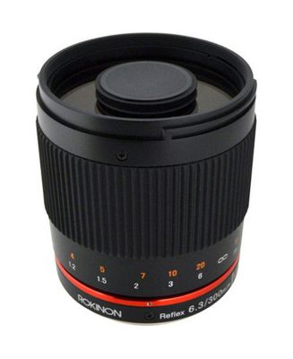 Rokinon Rokinon 300M-FX-BK 300mm F6.3 Mirror Lens for Fuji X Mirrorless ...
