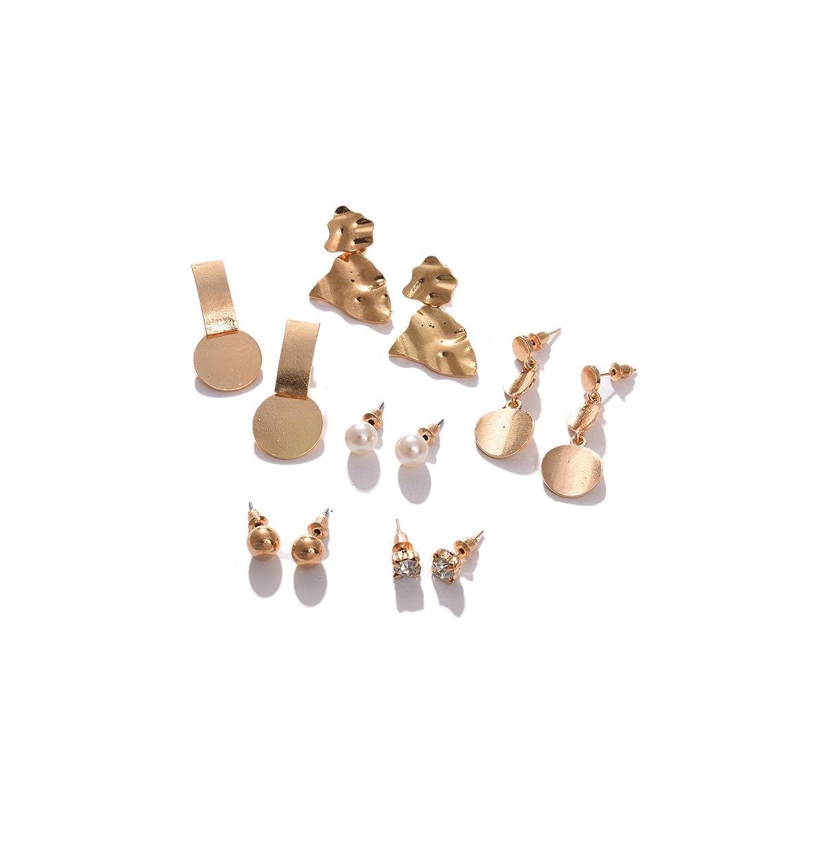 Click here for Sohi Womens Everyday Drop Earrings Set - Gold prices
