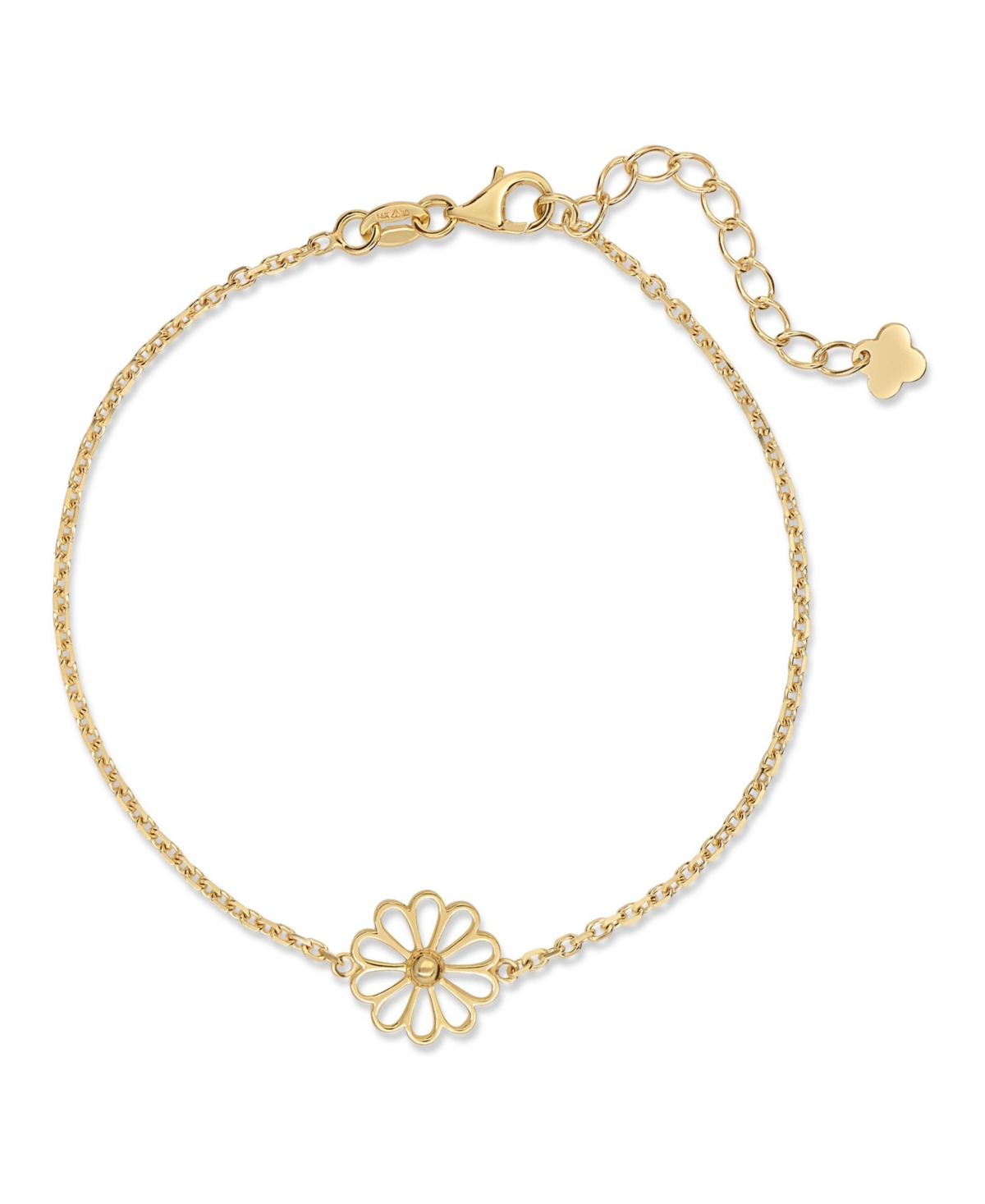 Click here for Devata Daisy Flower 11mm Chain Bracelet in 14K Gol... prices