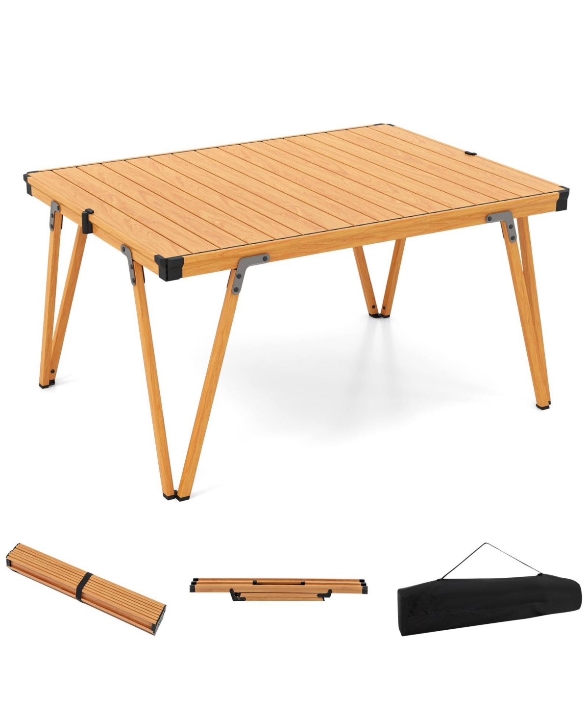 Click here for Folding Camping Table Picnic Table with Storage Ba... prices
