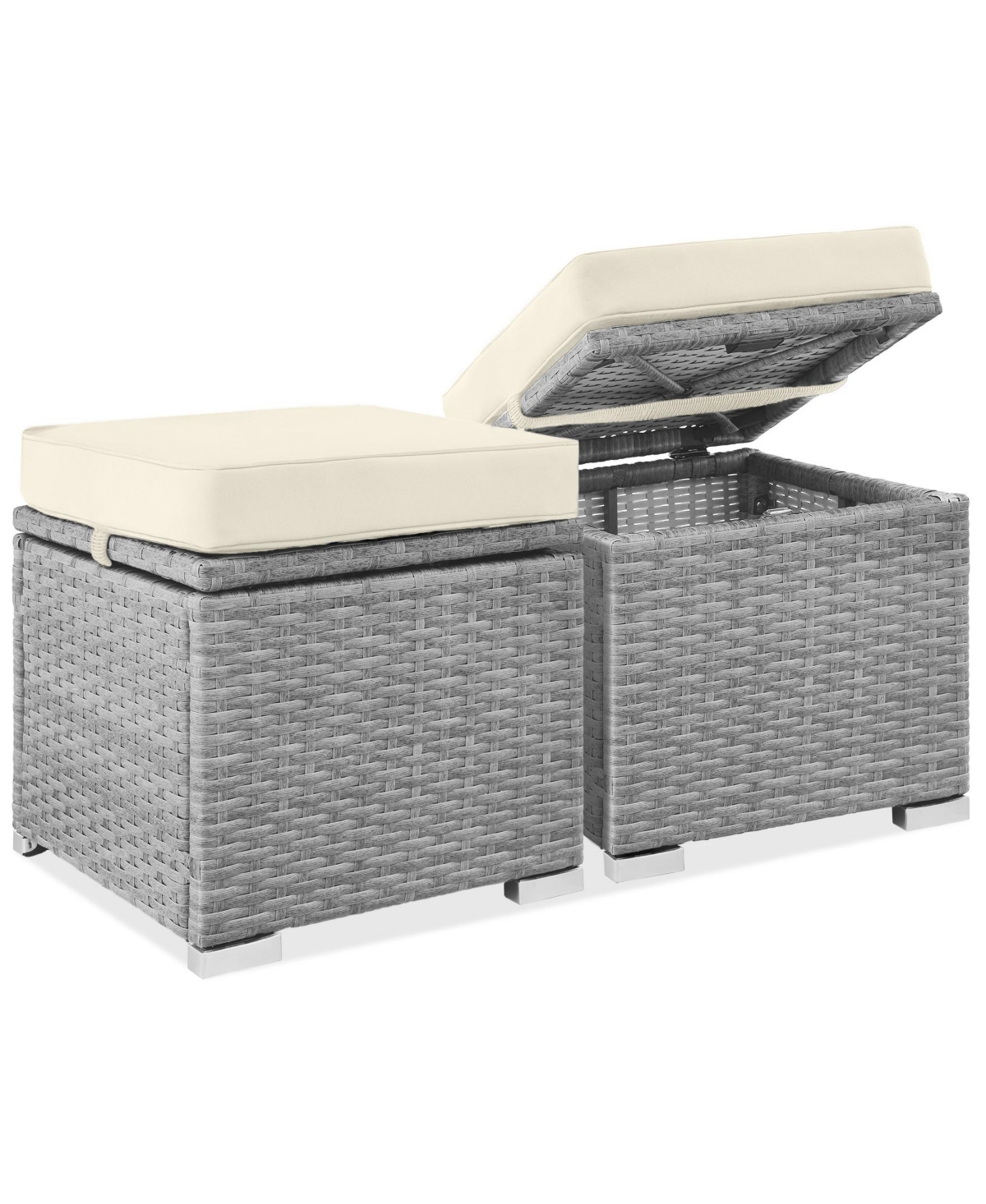 Click here for Best Choice Products Set of 2 Wicker Ottomans  Mul... prices