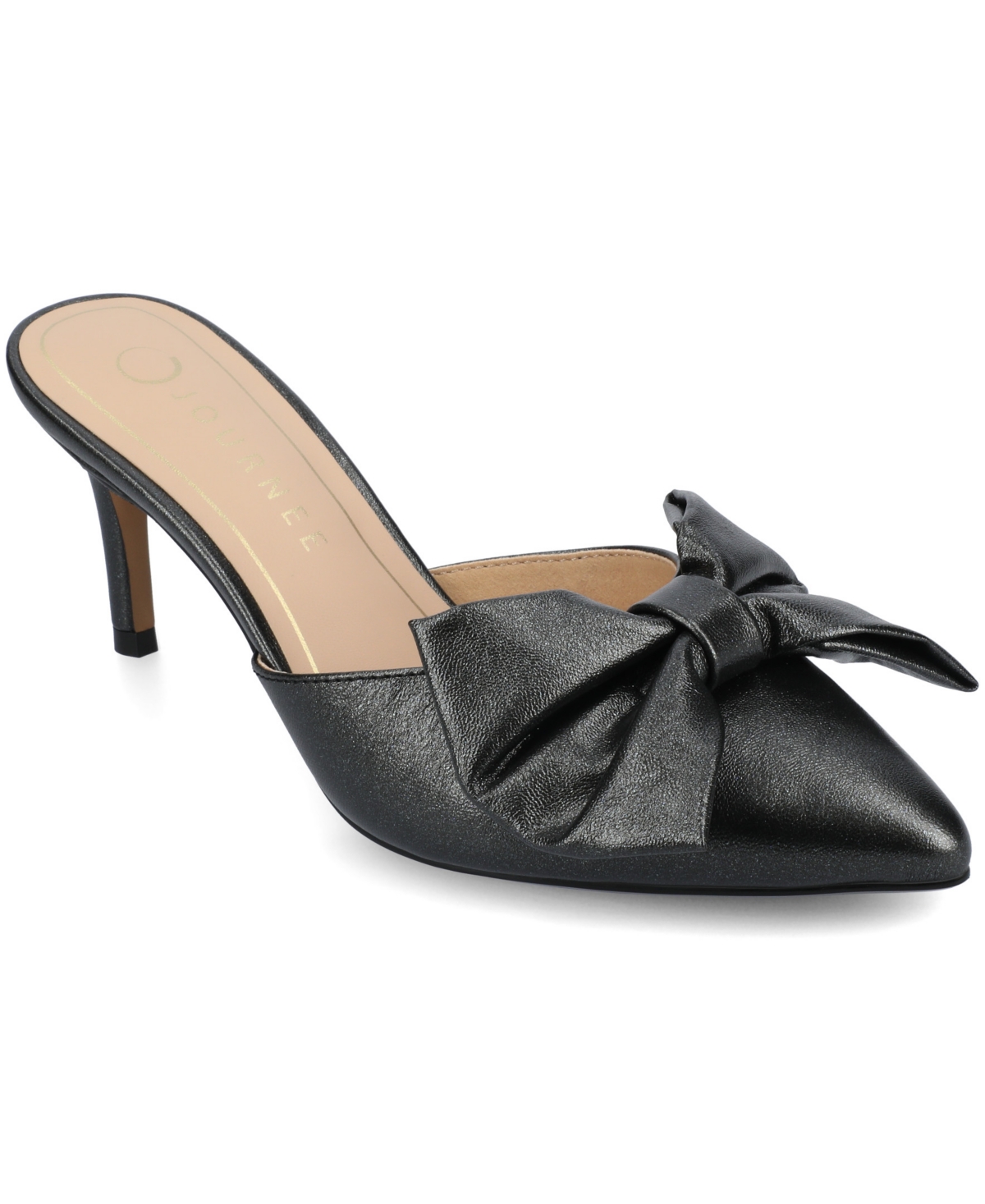 Click here for Journee Collection Womens Tiarra Bow Heels - Black... prices
