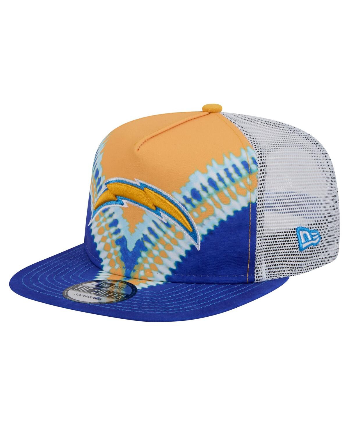 Click here for New Era Mens Gold/Blue Los Angeles Chargers Throwb... prices