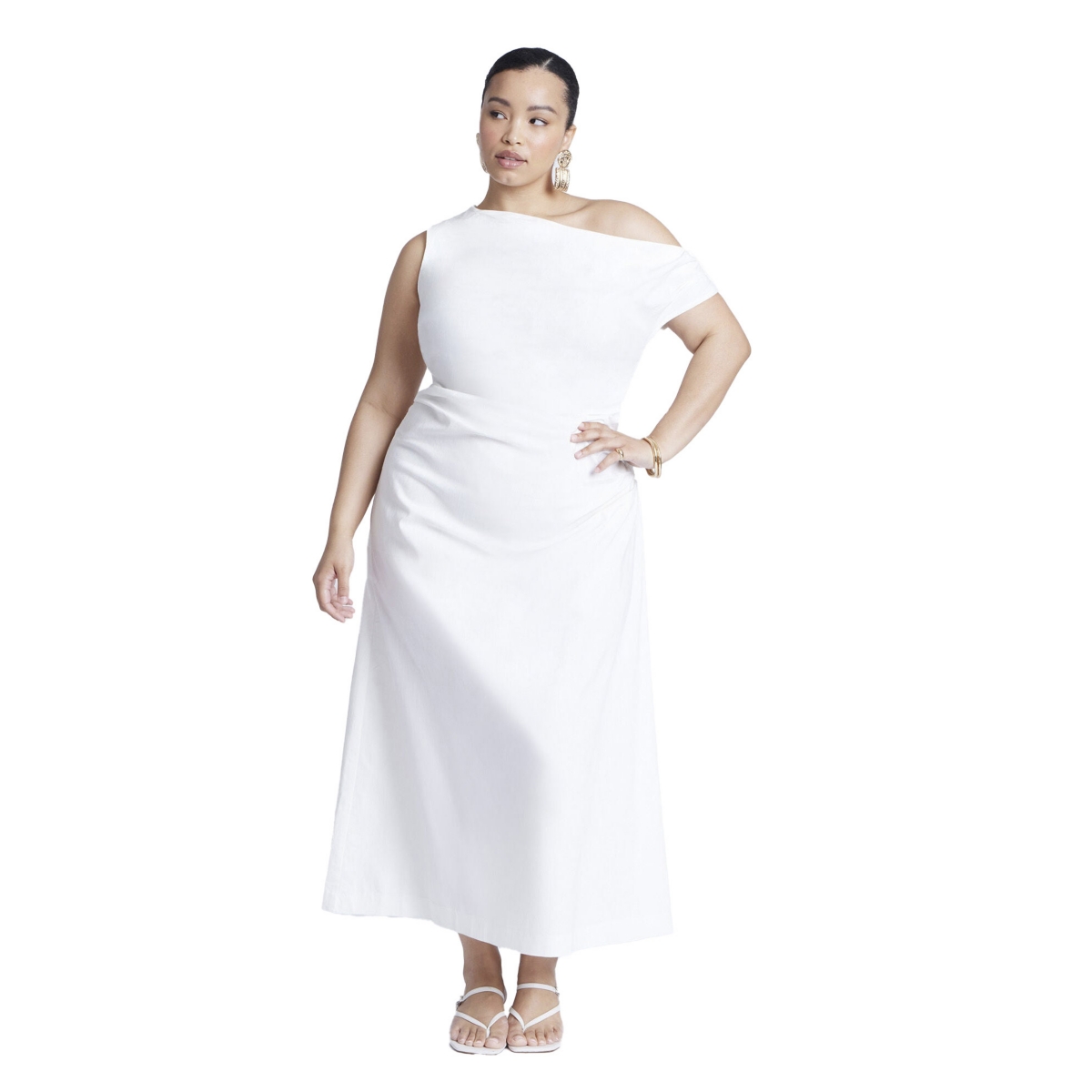 Click here for Eloquii Womens Plus Size One Shoulder Maxi Dress -... prices