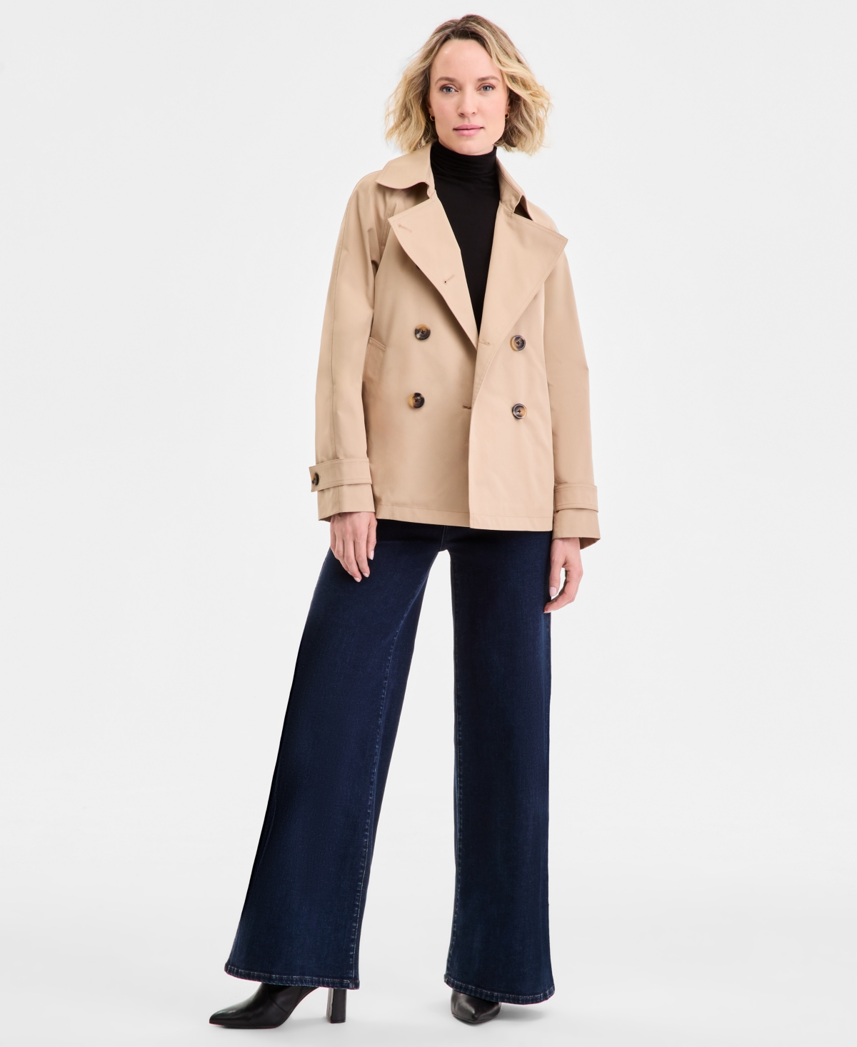 Click here for Michael Michael Kors Womens Short Double-Breasted... prices