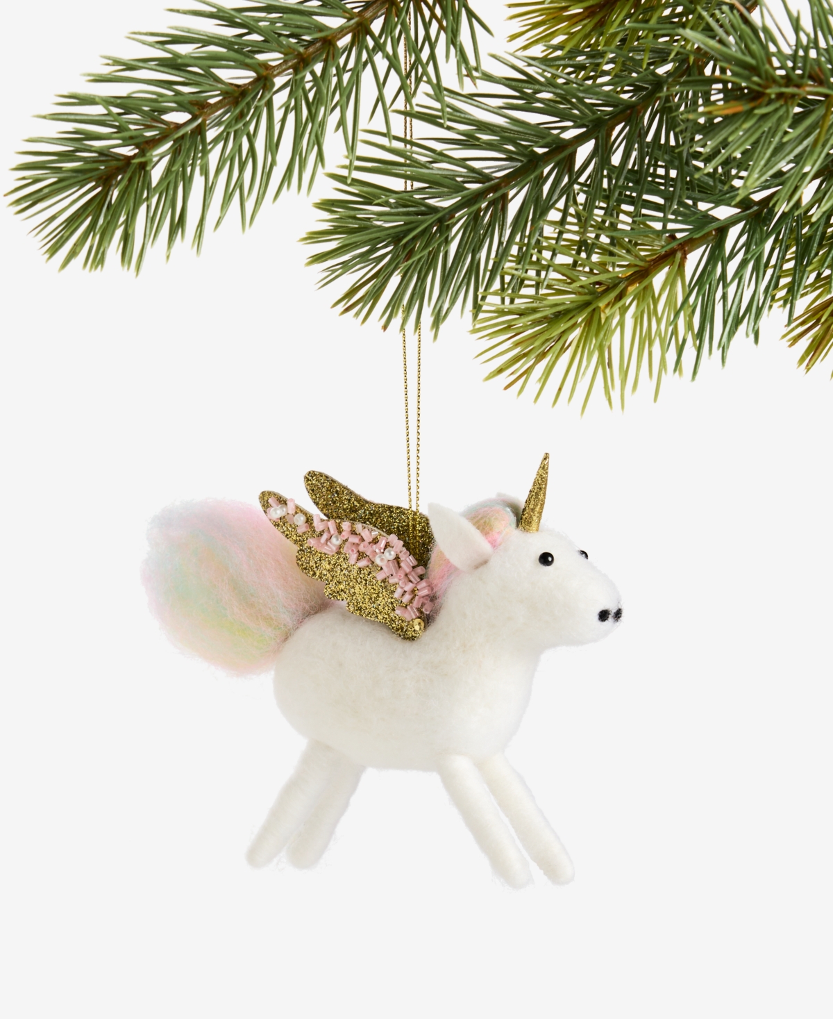 Click here for Holiday Lane Tiny Tidings Felt Unicorn Ornament  M... prices