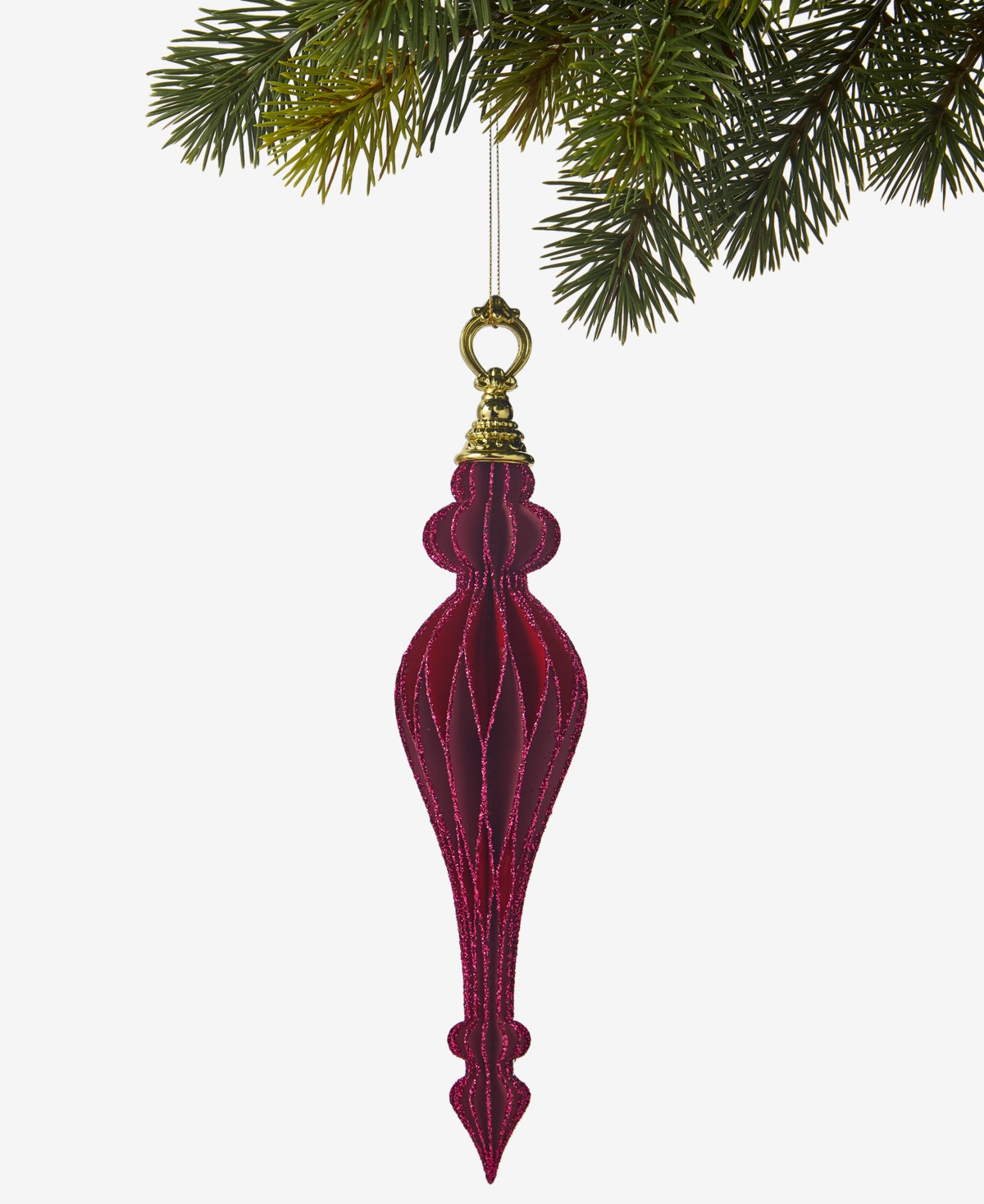 Click here for Holiday Lane Berry Tones Paper Finial Ornament  Ma... prices