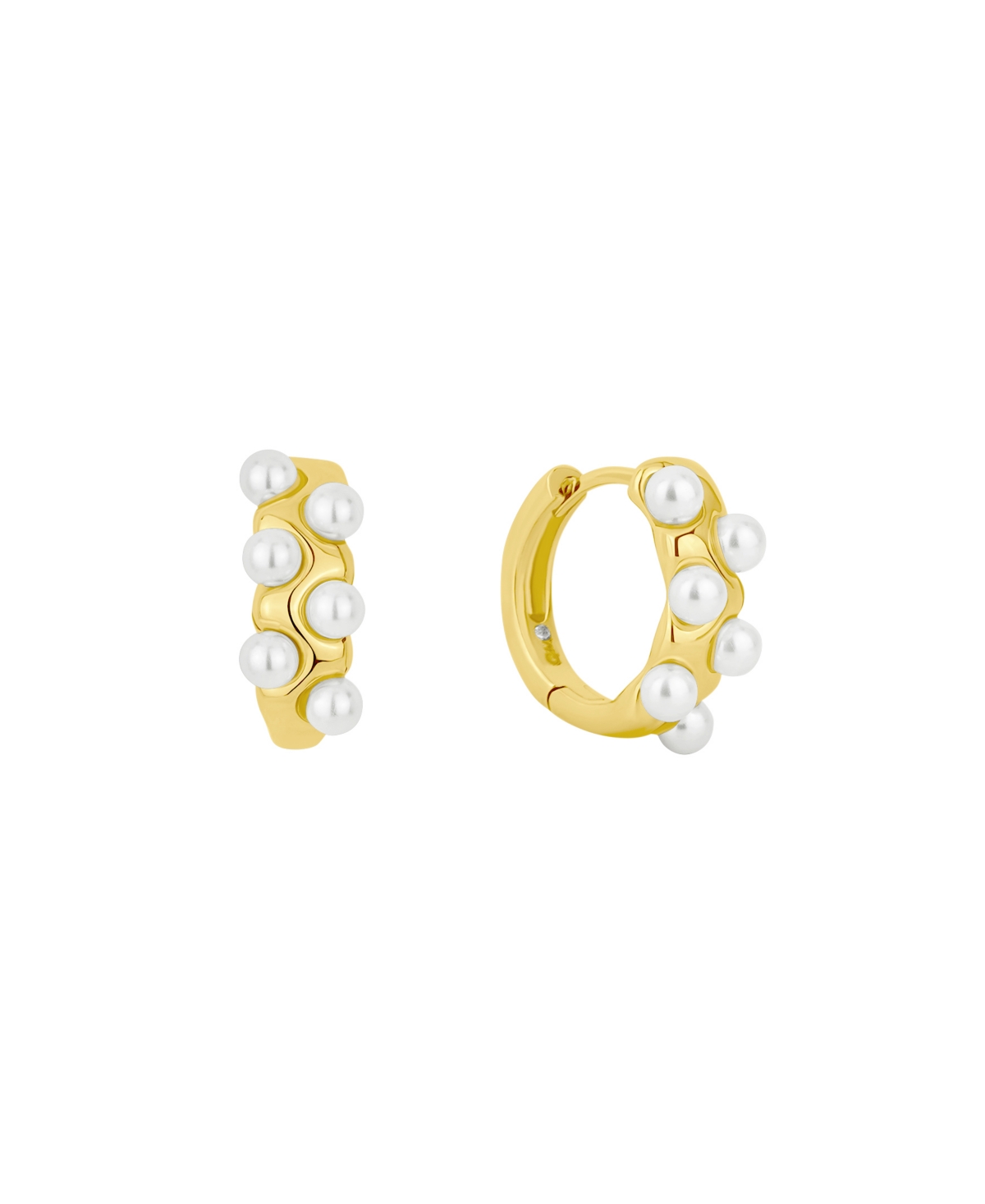 Click here for And Now This Simulated Cultivated Pearl Hinged Hoo... prices