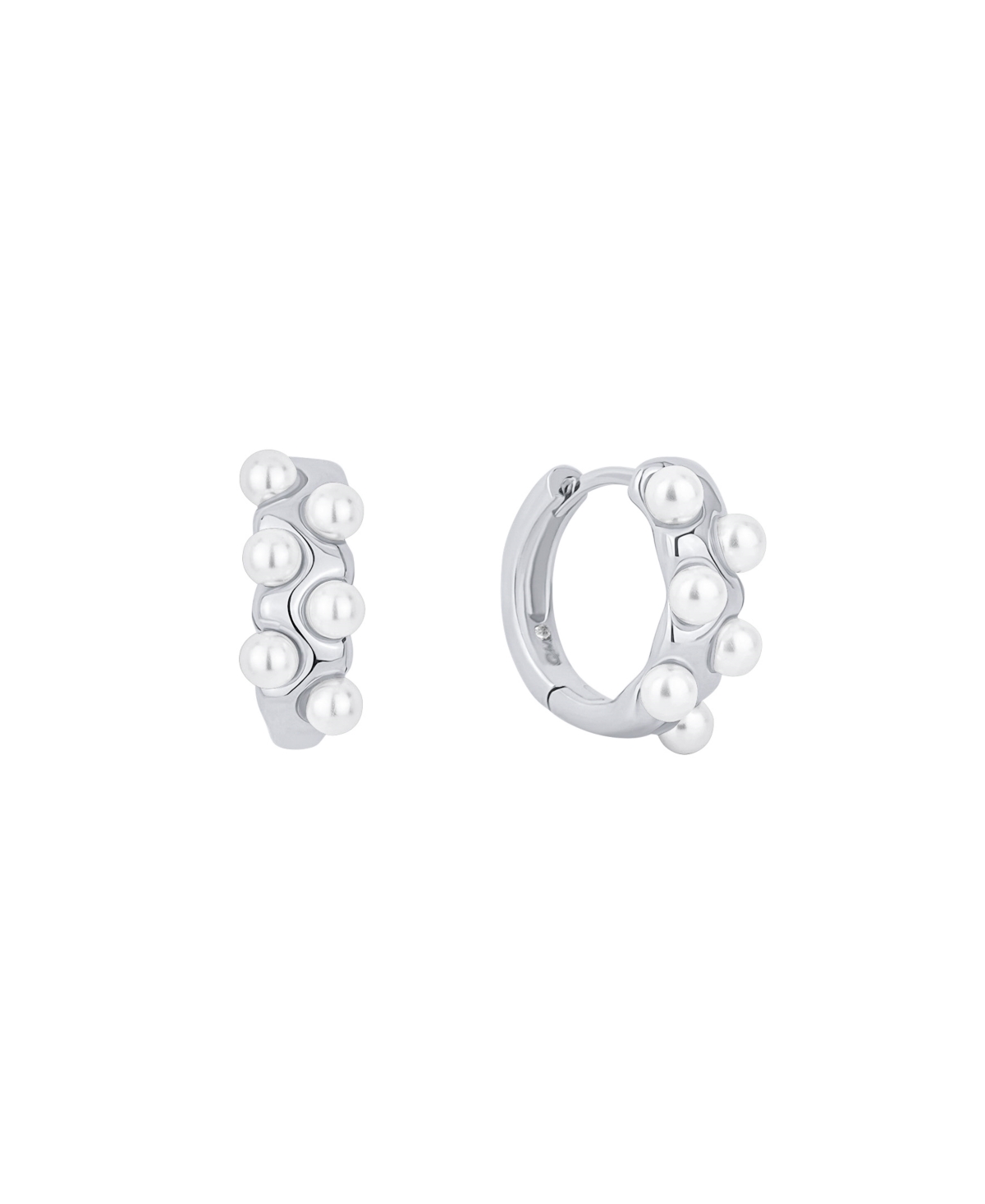 Click here for And Now This Simulated Cultivated Pearl Hinged Hoo... prices