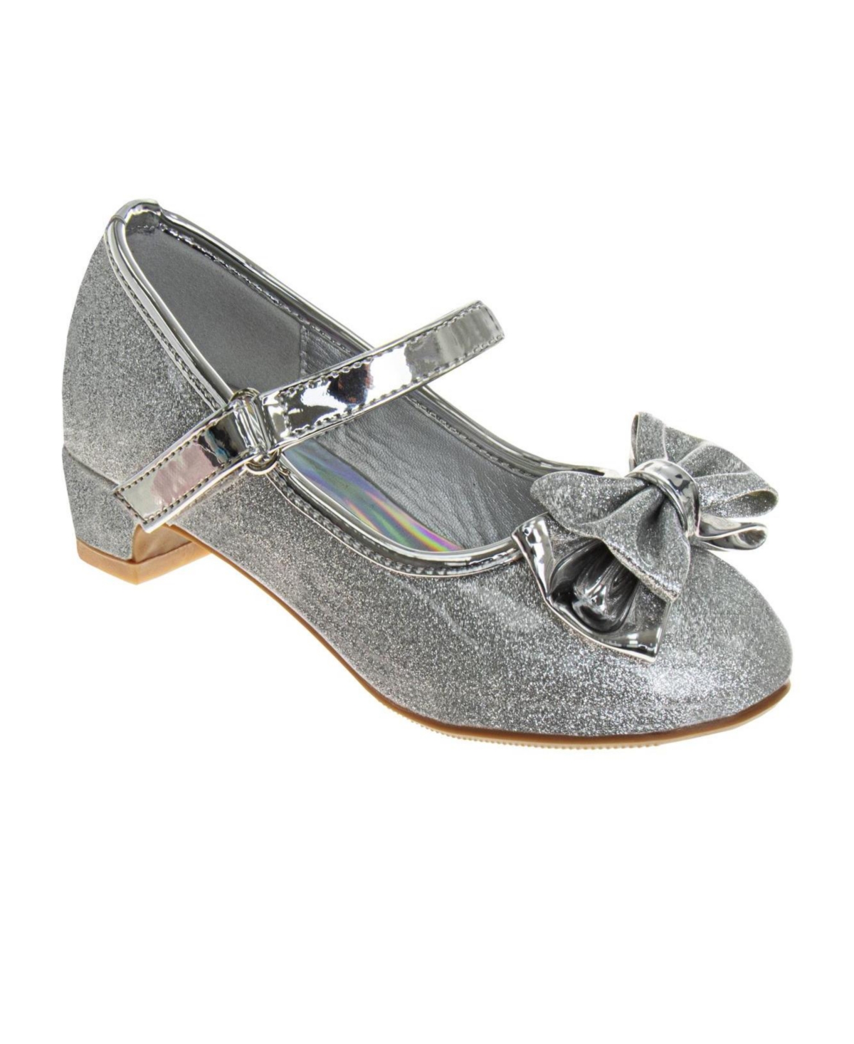 Click here for Josmo Toddler and Little Girls Low Heeled Bow Deta... prices