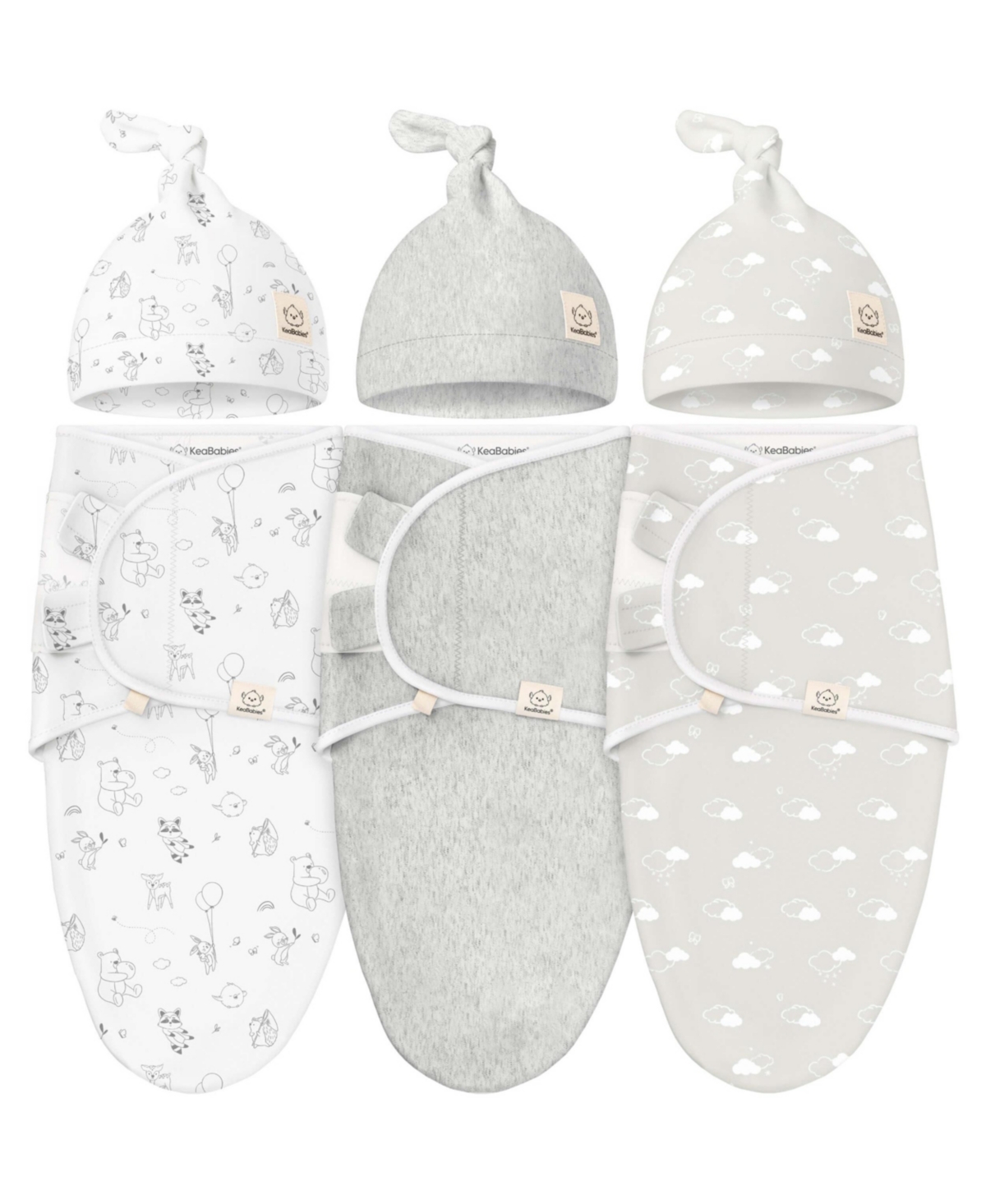 Click here for 3pk Organic Swaddle Sleep Sacks with Knot Hats  Ne... prices