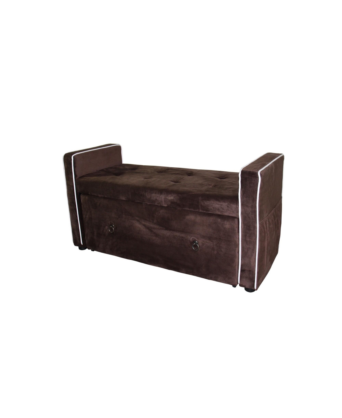 Click here for Suede Storage Bench with Drawer for Shoes and Acce... prices