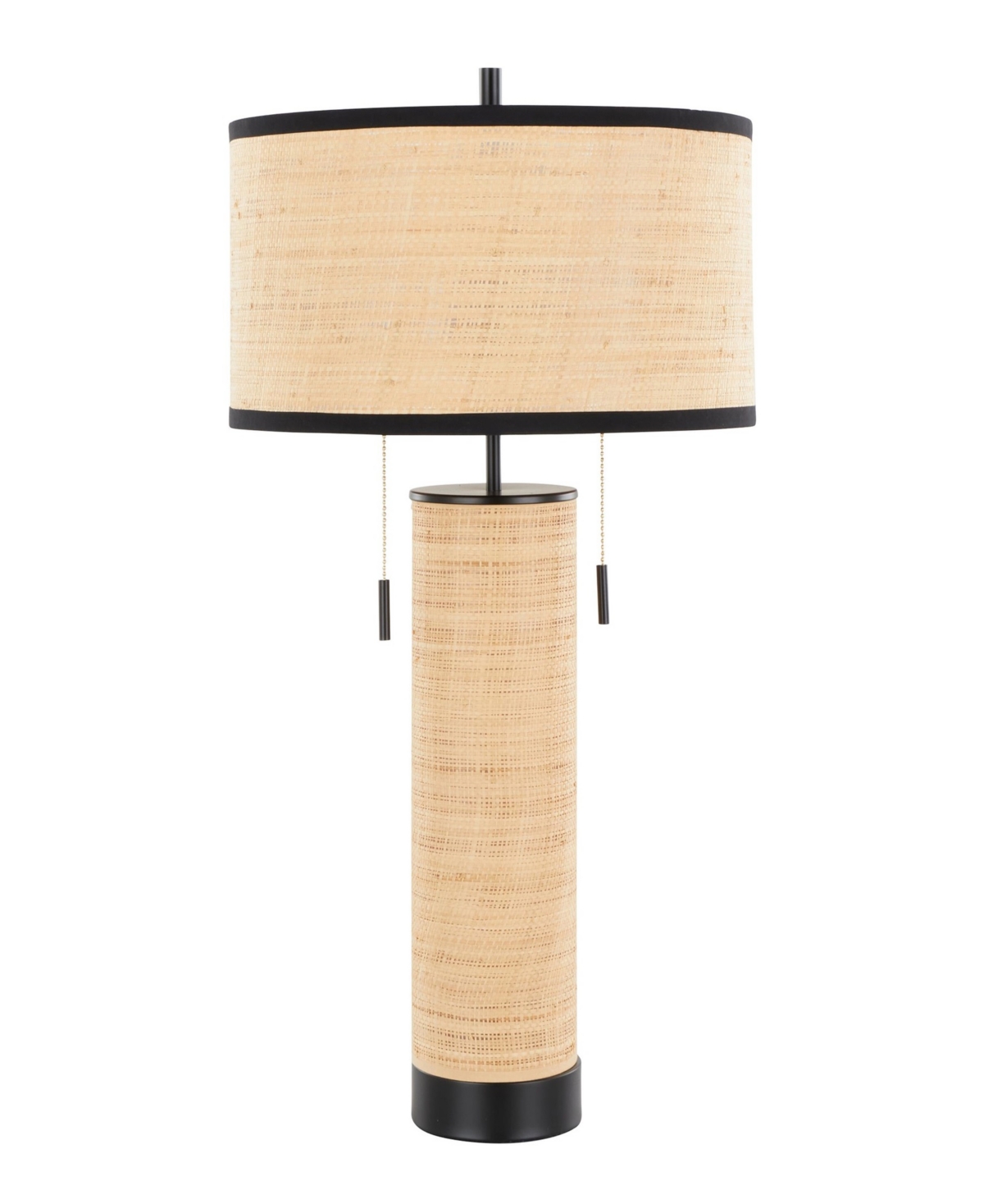 Click here for Lumisource 29 Rattan Cylinder Table Lamp - Light b... prices