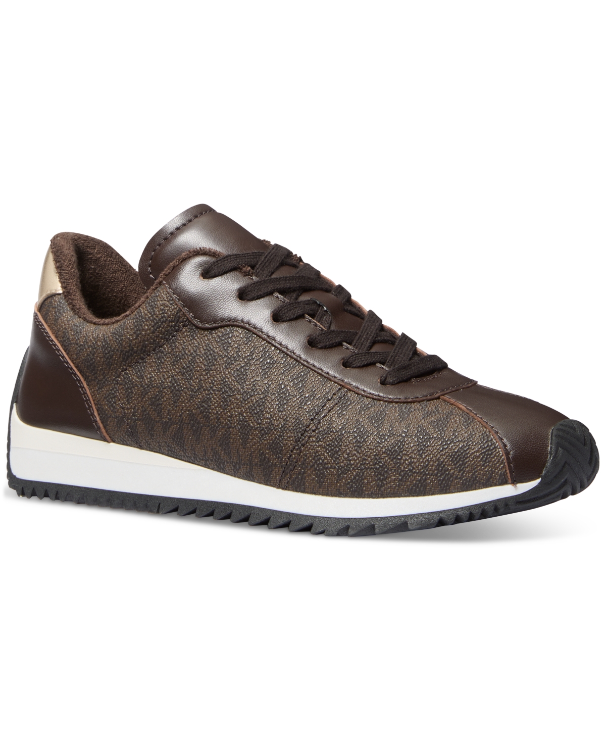 Click here for Michael Kors Womens Rhodes Trainer Sneakers - Brow... prices