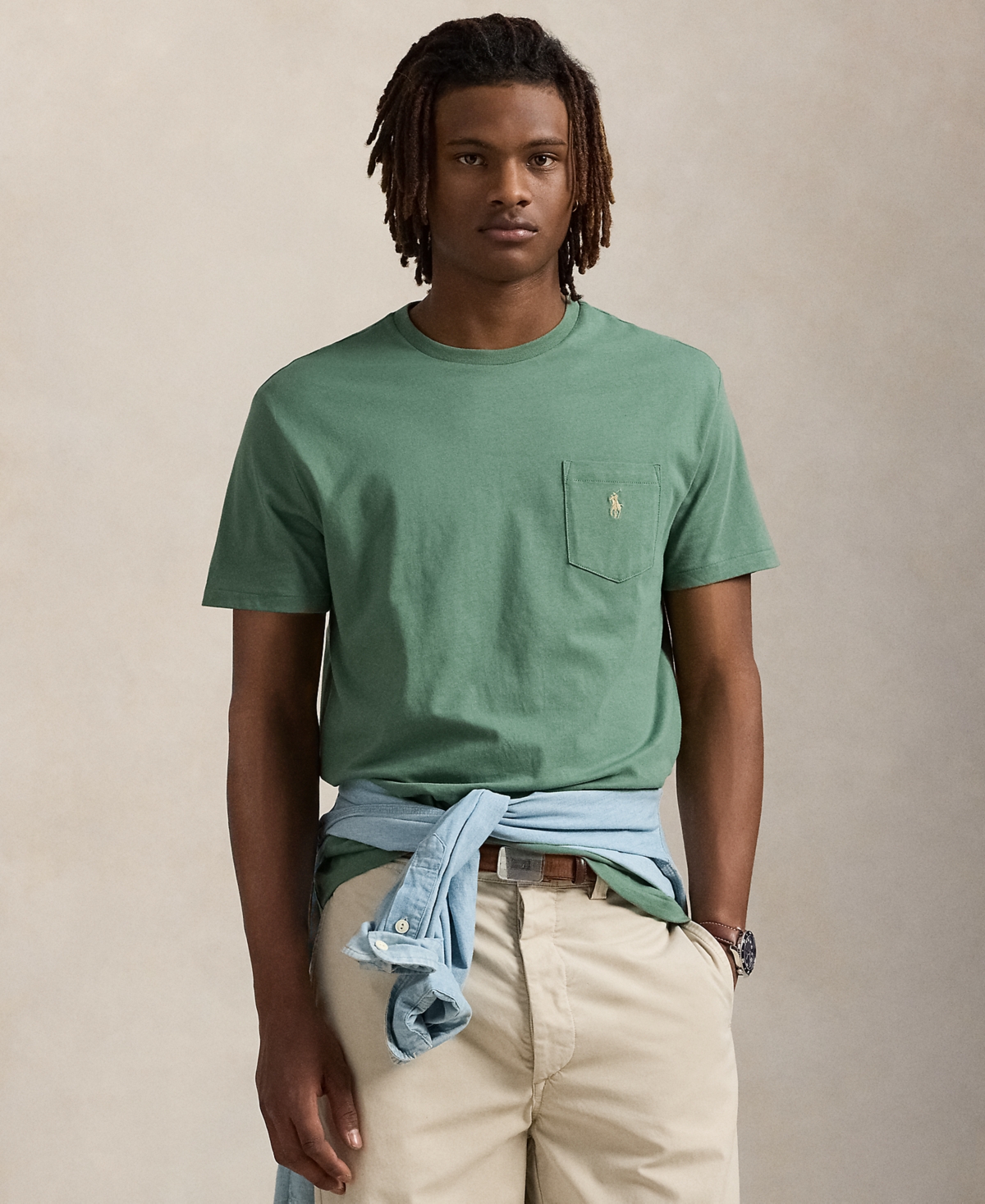 Click here for Polo Ralph Lauren Mens Classic-Fit Jersey Pocket T... prices
