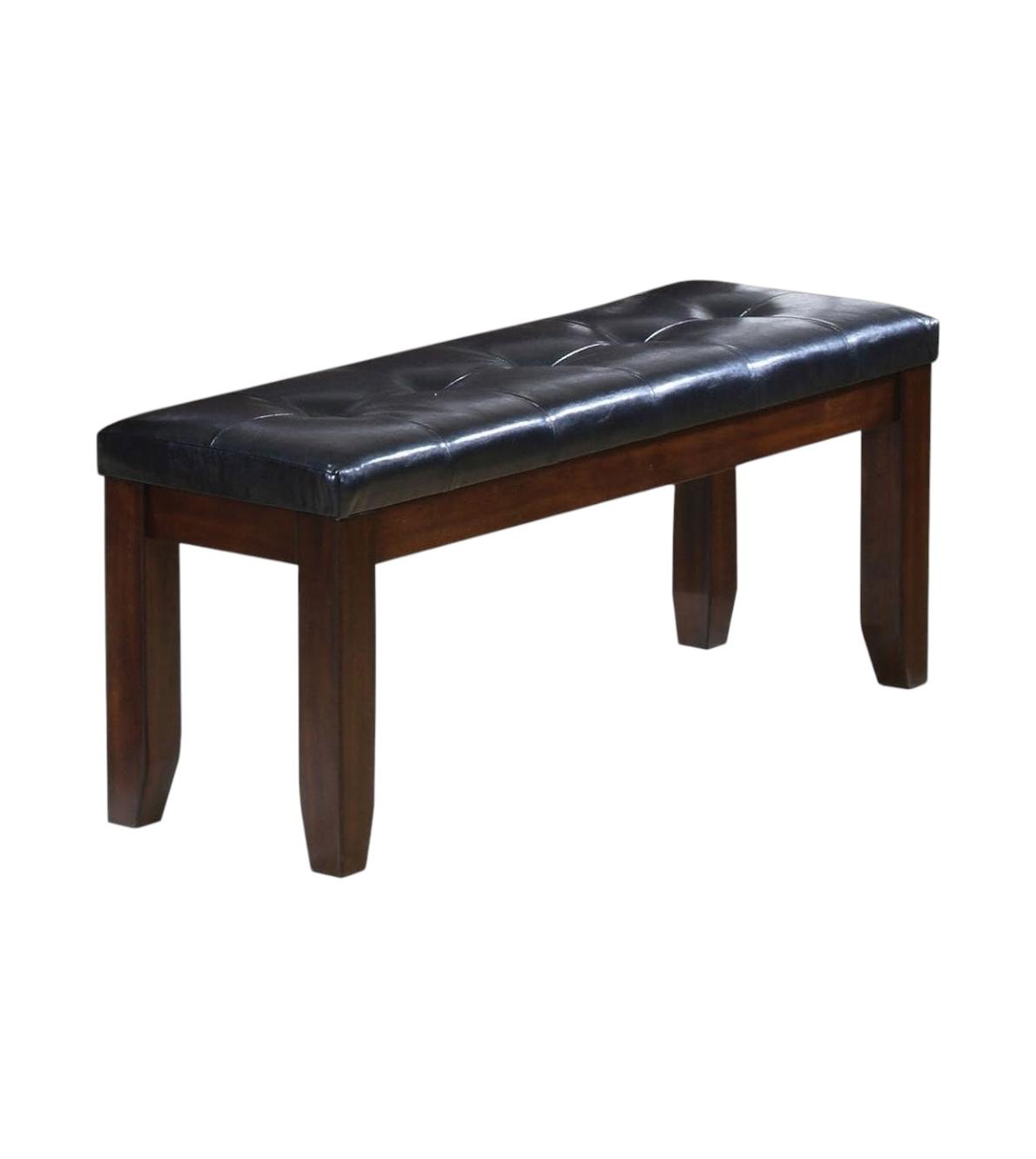 Click here for Contemporary Upholstered Faux Leather Bench with C... prices