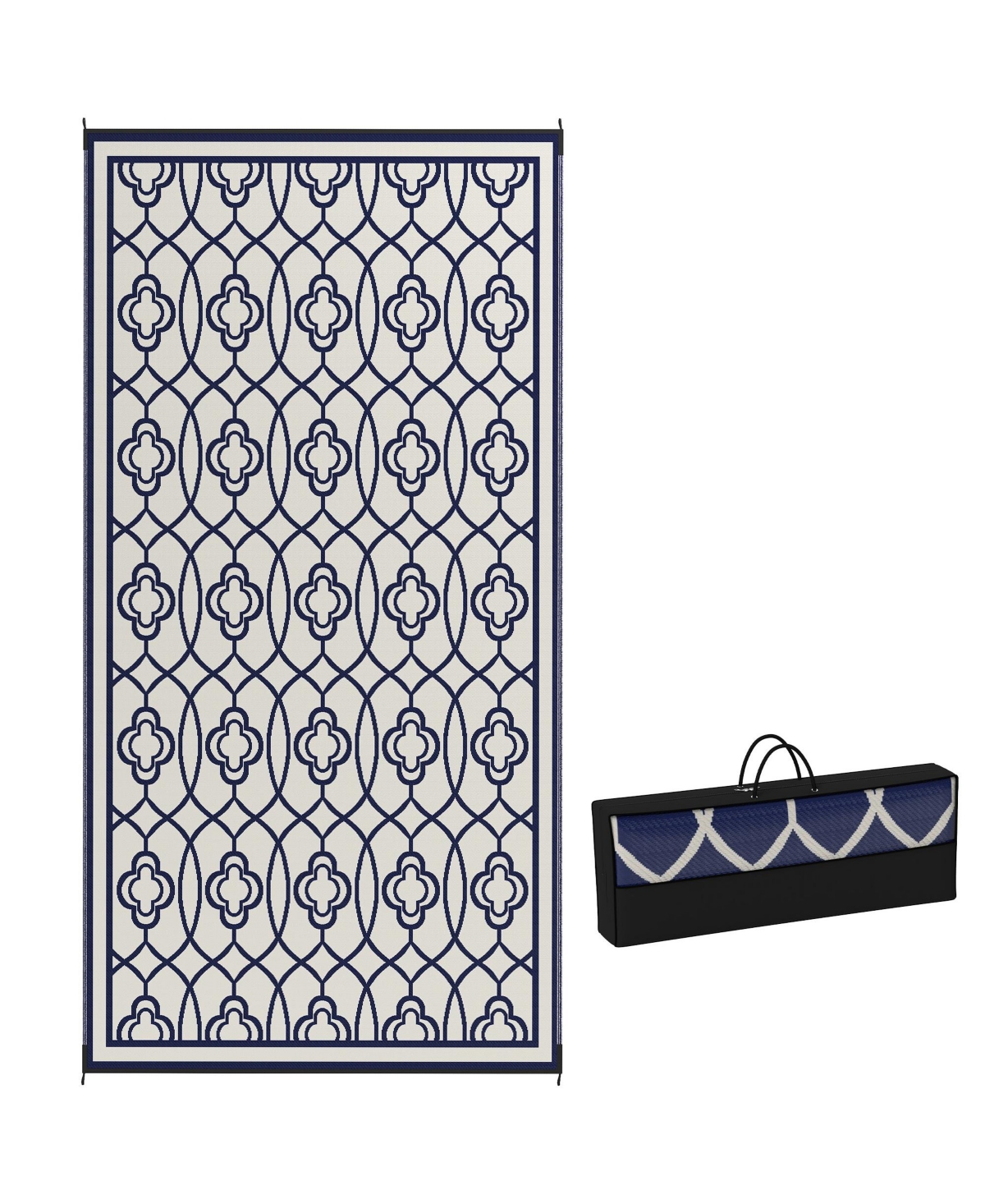 Click here for Outsunny Outdoor Rug  9 x 18 Floor Mat  Lantern -... prices