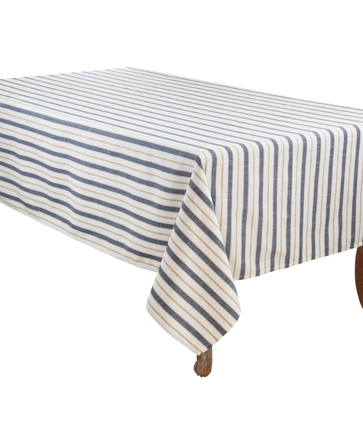 Click here for Saro Lifestyle Modern Striped Tablecloth  65 x 104... prices
