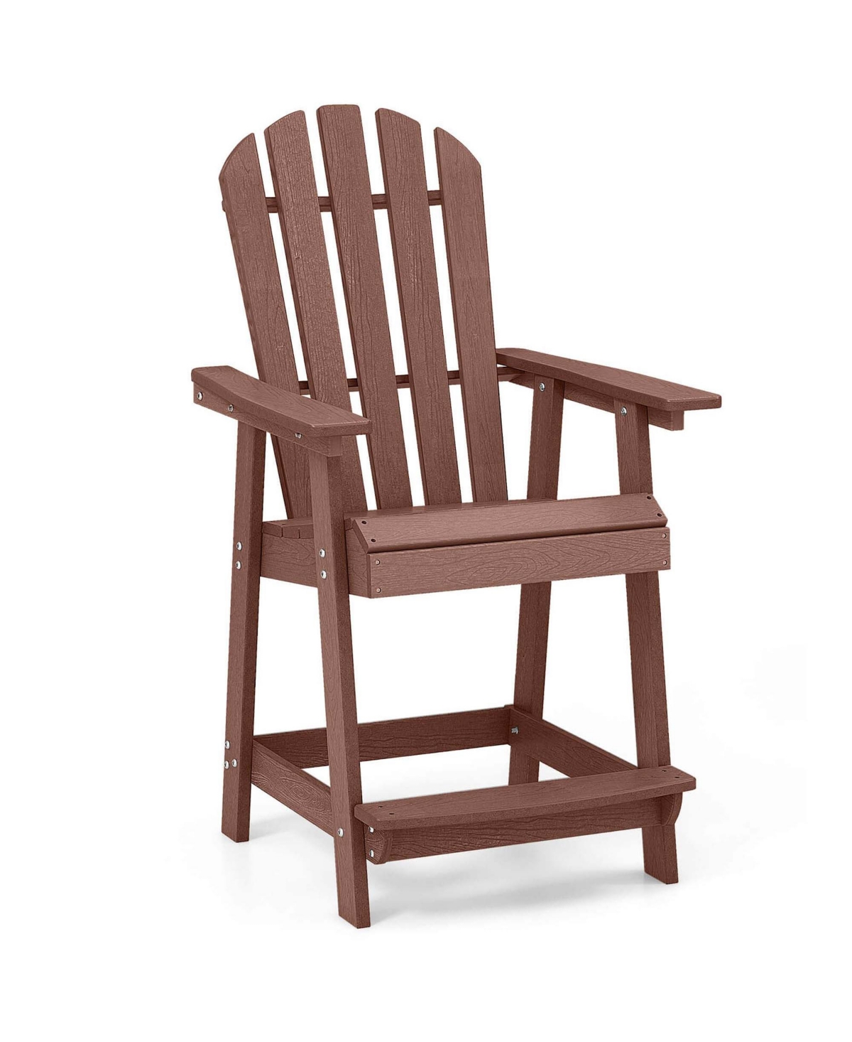 Click here for 1 Pcs Tall Bar Stool Hdpe Patio Chair with Armrest... prices