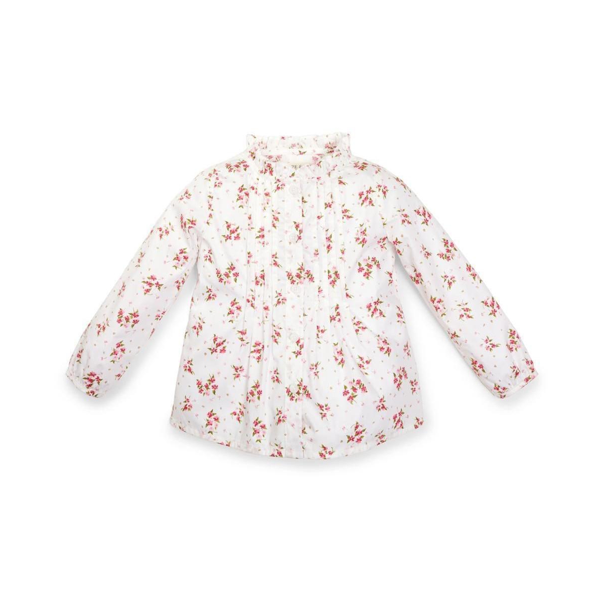 Click here for Hope & Henry Toddler Girls Pleated Button Down Blo... prices
