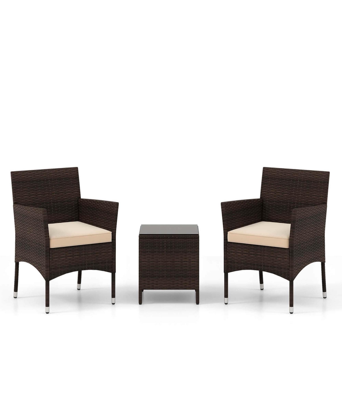 Click here for 3 Pcs Outdoor Conversation Set with Cushioned Seat... prices