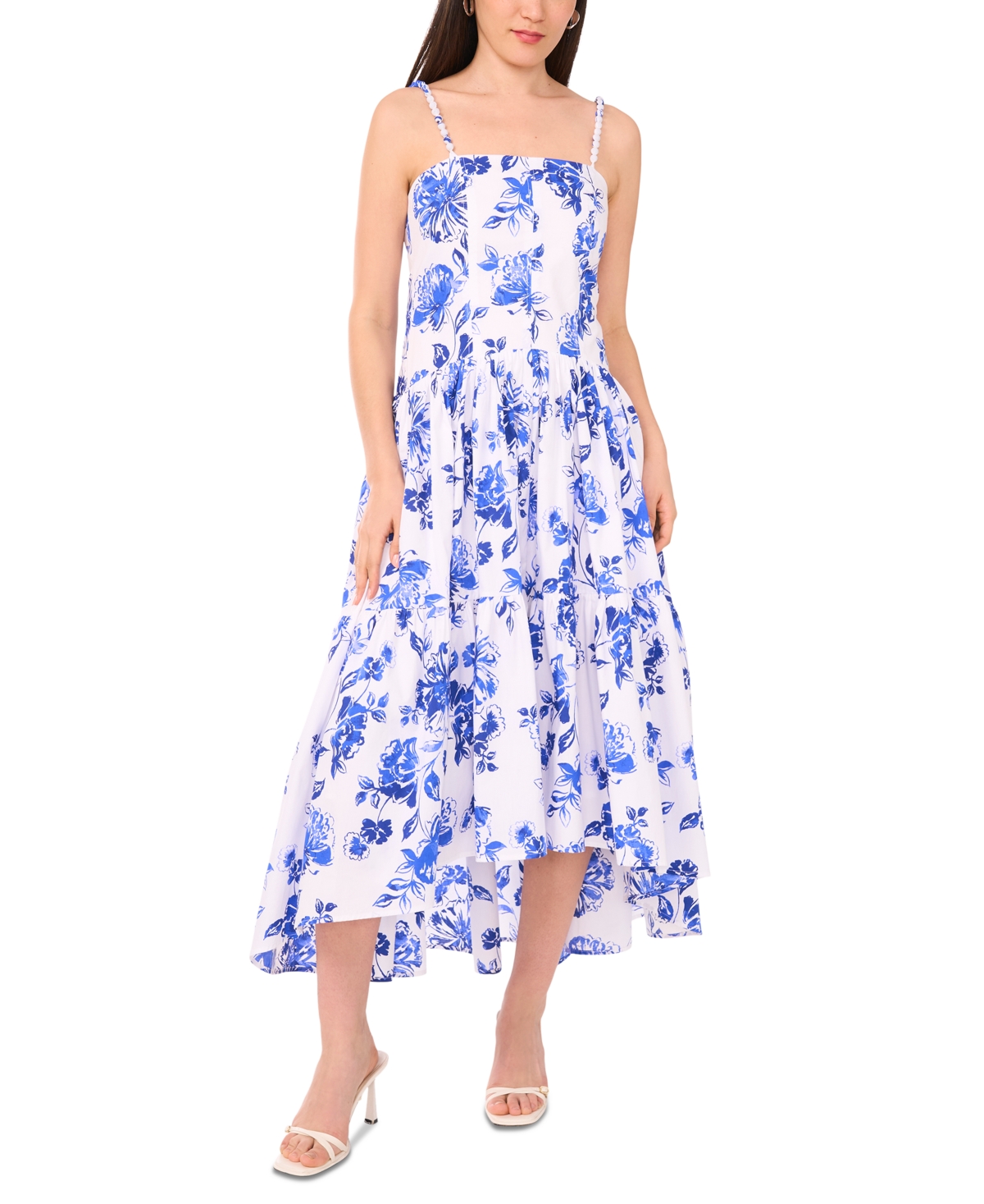 Click here for 1.state Womens Printed Beaded-Strap Drop-Waist Mid... prices