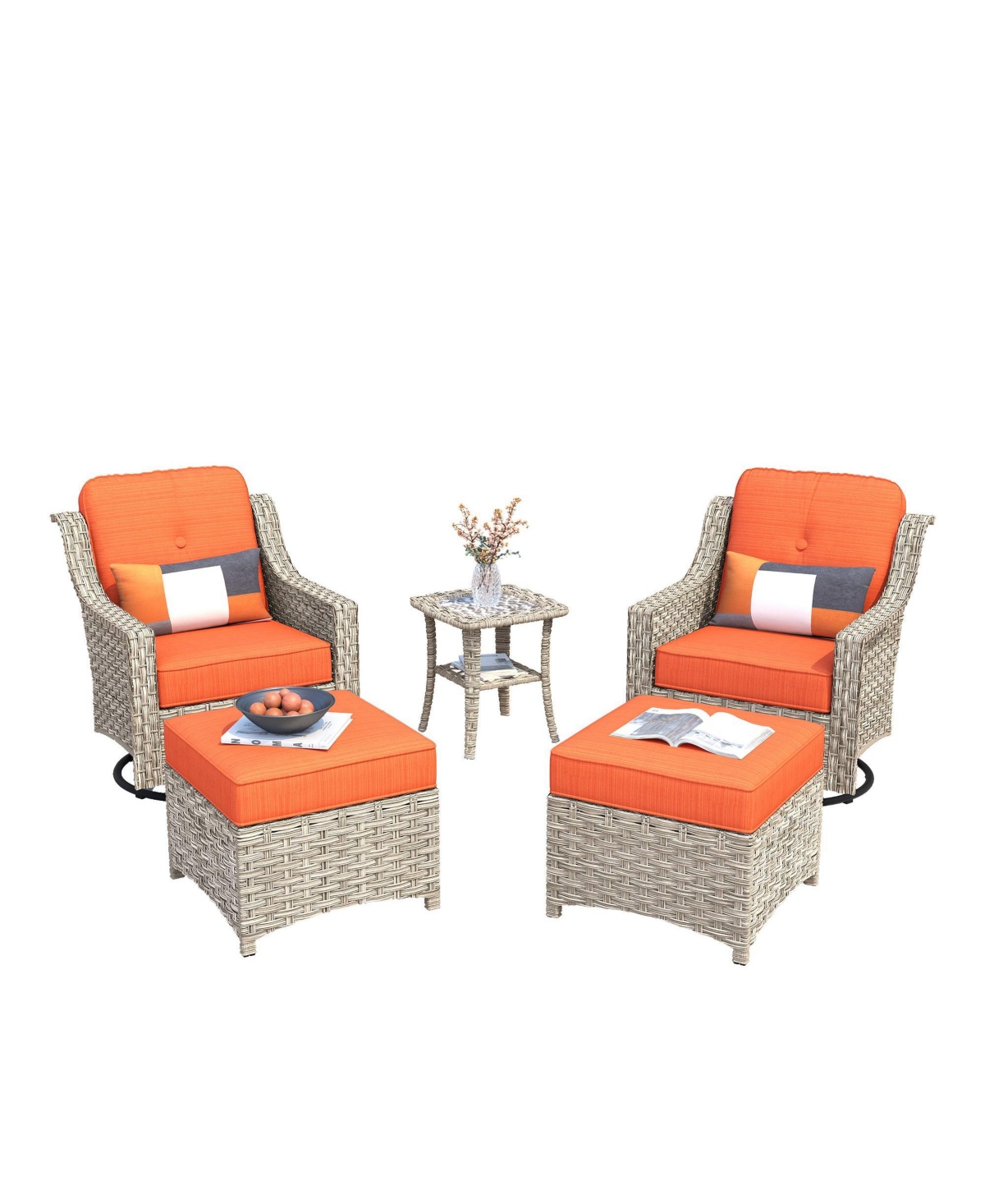Click here for Xizzi 5 Piece Outdoor Patio Furniture Set Wicker C... prices