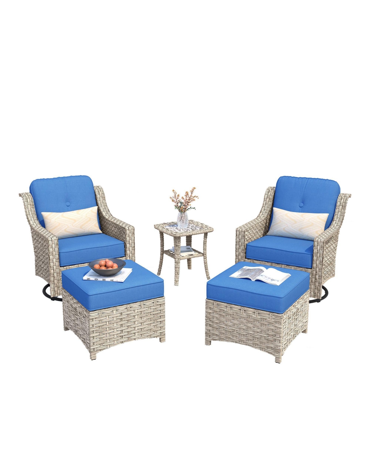Click here for Xizzi 5 Piece Outdoor Patio Furniture Set Wicker C... prices