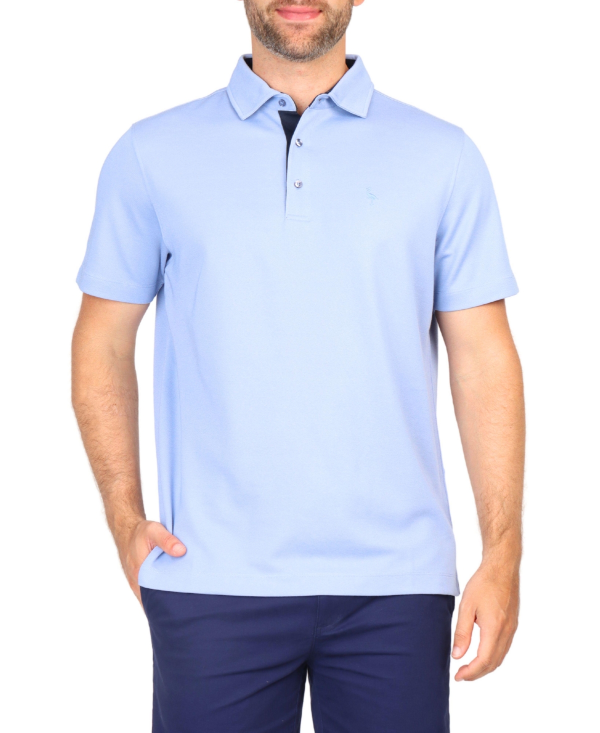 Click here for Tailorbyrd Mens Classic Solid Modal Polo Shirt Oxf... prices