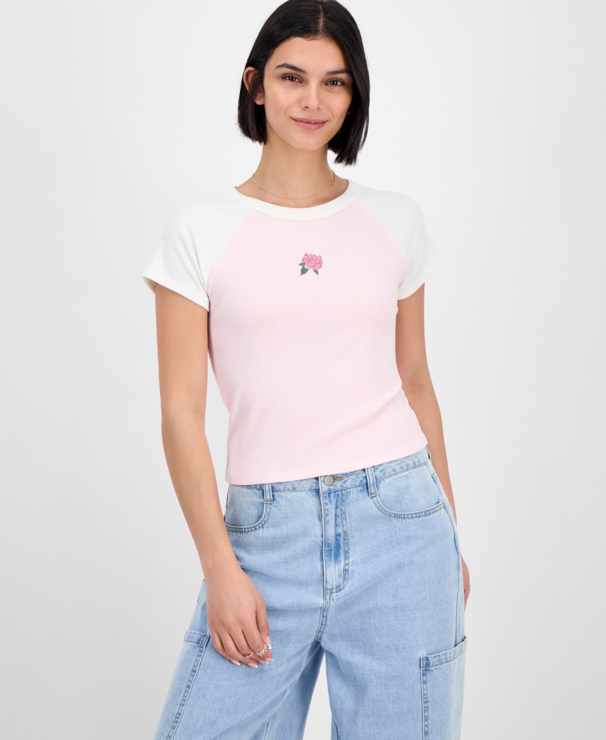 Click here for Hippie Rose Juniors Graphic Raglan T-Shirt - Balle... prices