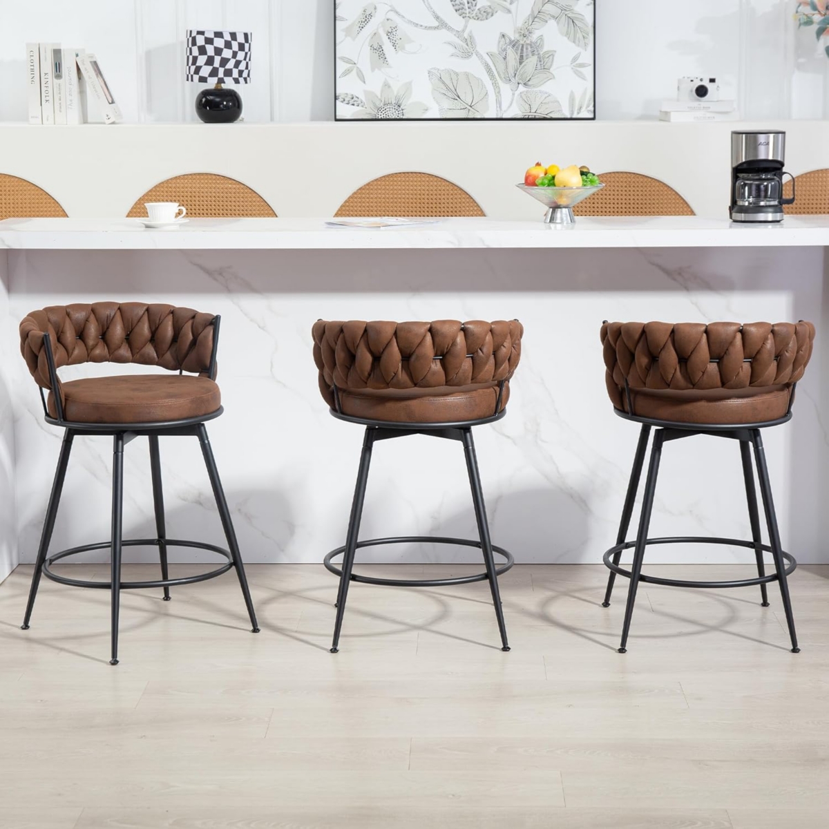 Click here for Dyhome 26 Inch Counter Height Bar Stools Set of 3... prices