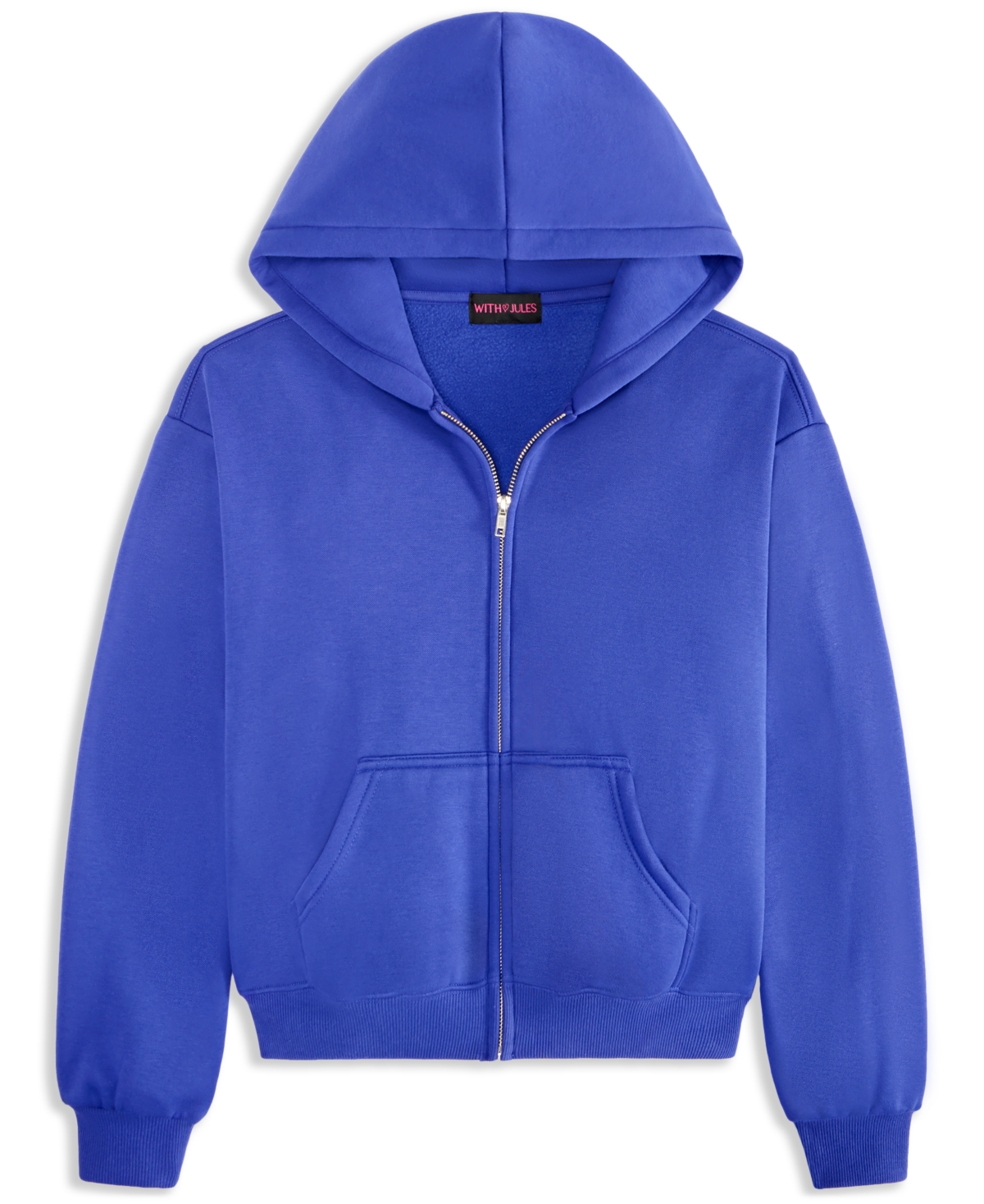 Click here for With Jules Big Girls Bow-Graphic Zip Hoodie - Blue prices