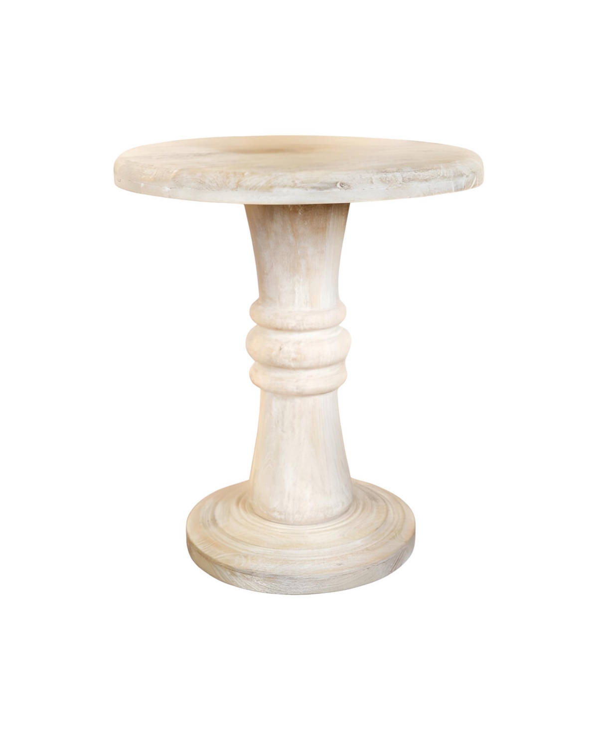 Click here for 28" White Distressed Solid Wood Round End Tab... prices