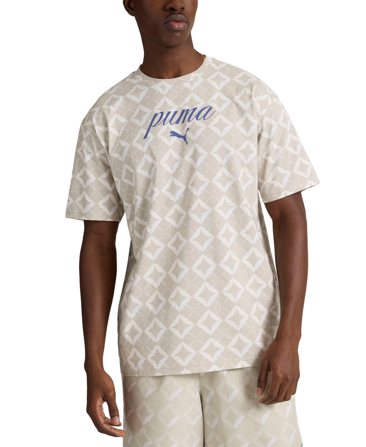 Click here for Puma Mens Resort Umbrella Graphic Logo T-Shirt - D... prices